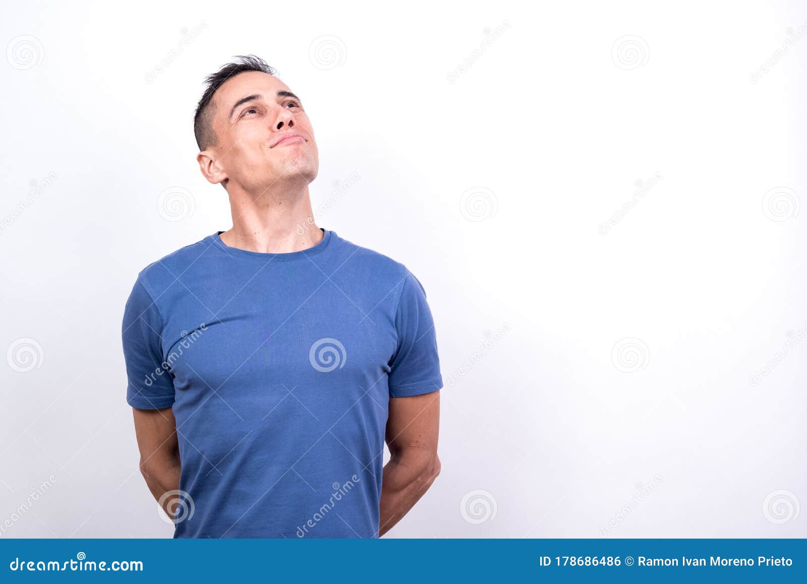 Optimistic man stock photo. Image of portrait, photogenic - 178686486