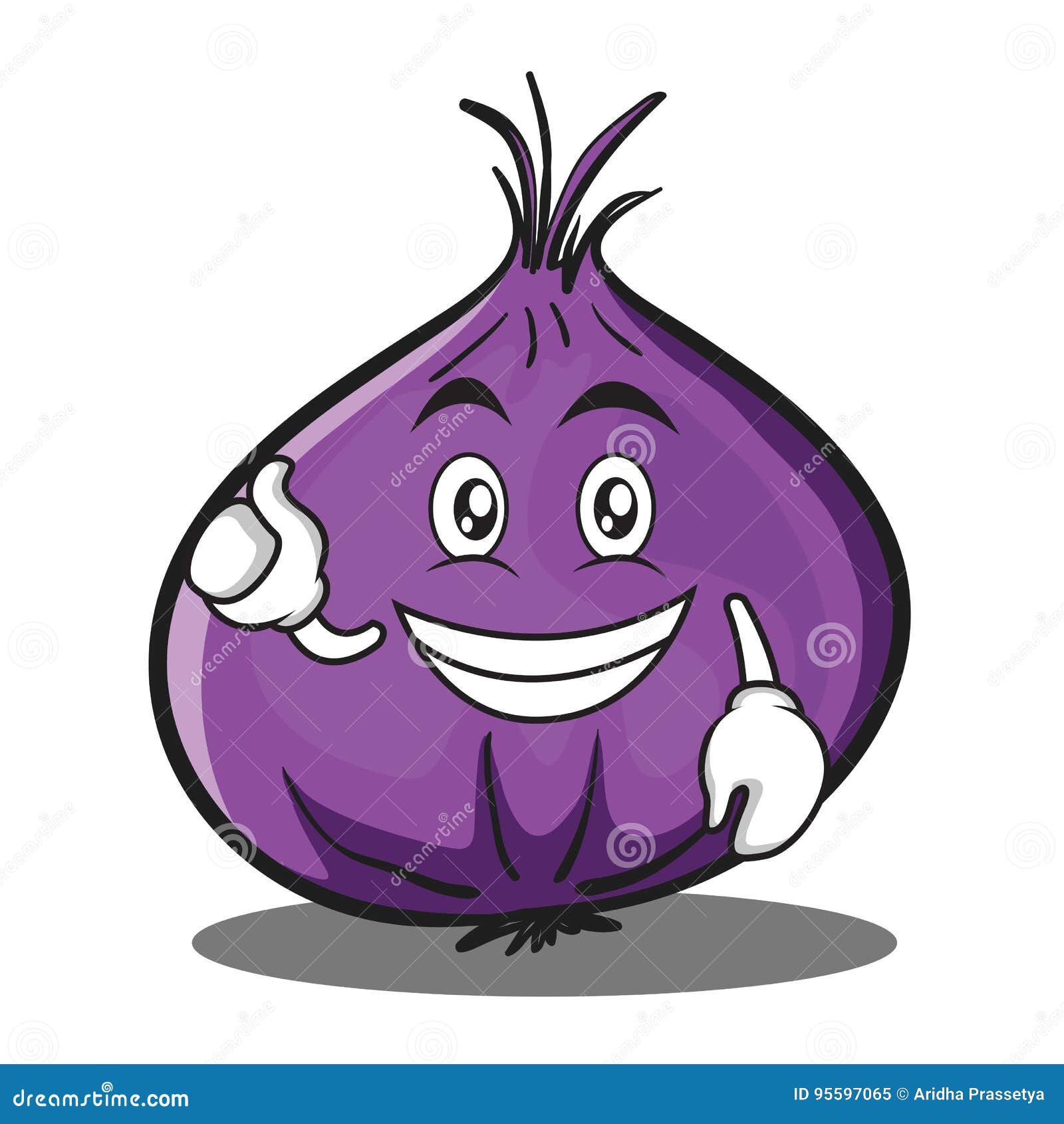 Optimistic Onion Character Cartoon Stock Vector - Illustration of happy ...