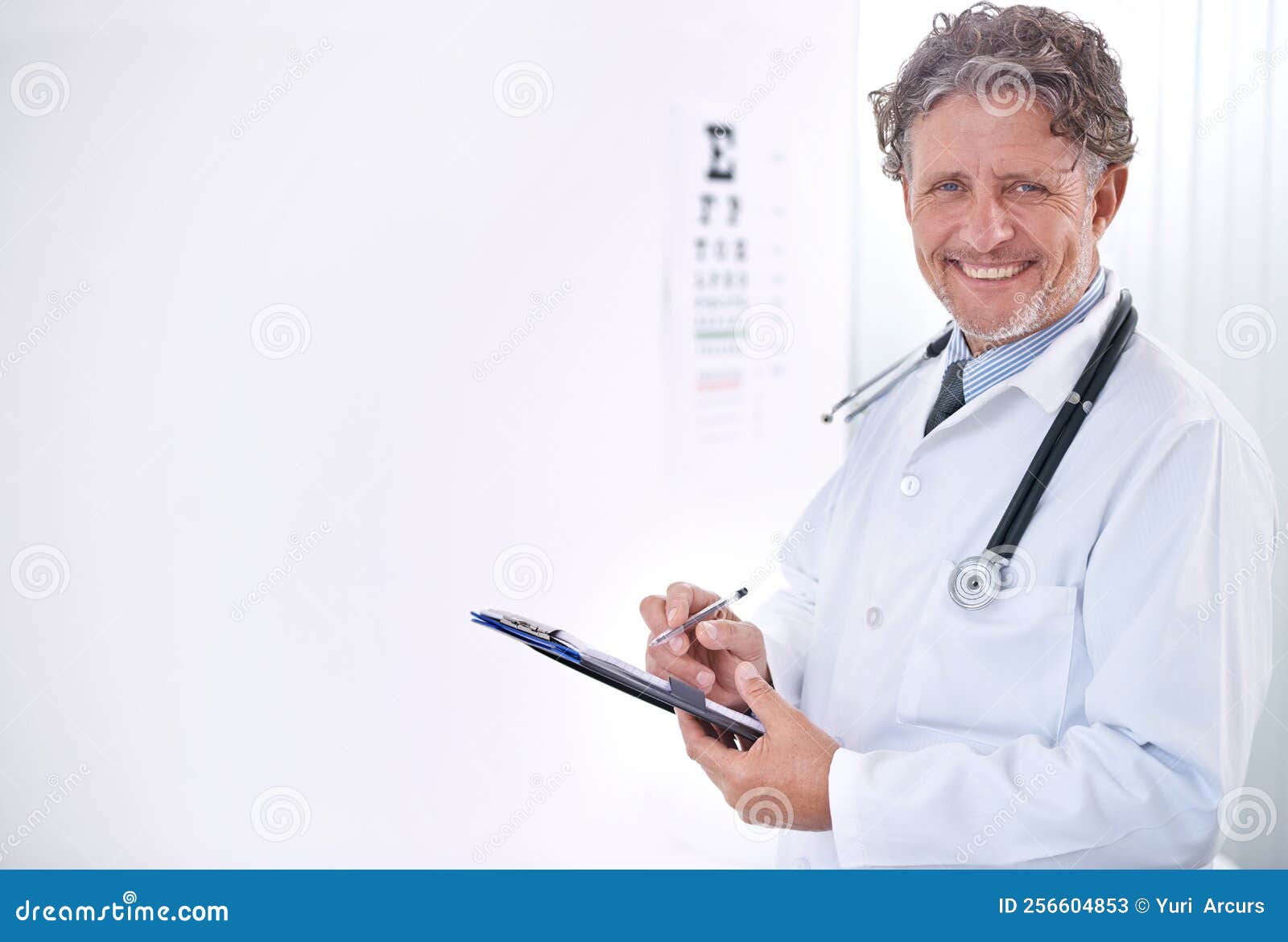 The Optimistic Optometrist. Portrait of a Mature Optometrist Standing ...