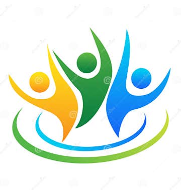Optimistic people logo stock vector. Illustration of celebrate - 35138987
