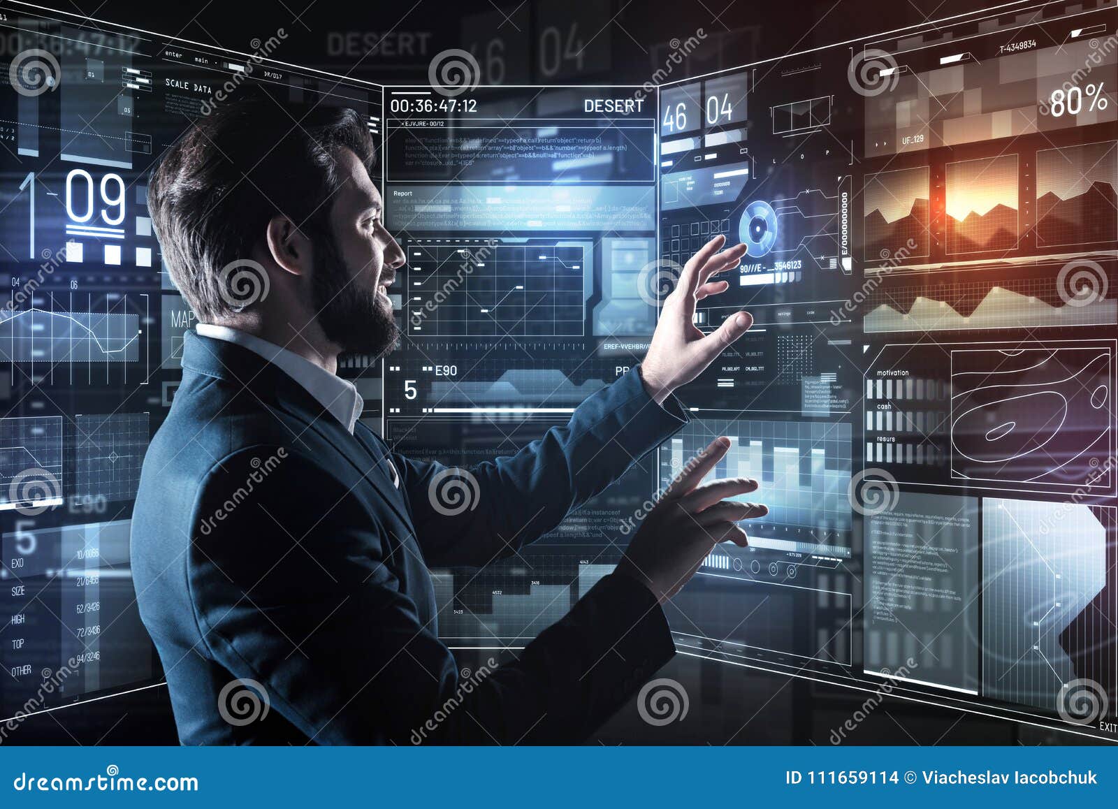 Optimistic Programmer Feeling Happy while Doing an Easy Part of Work ...