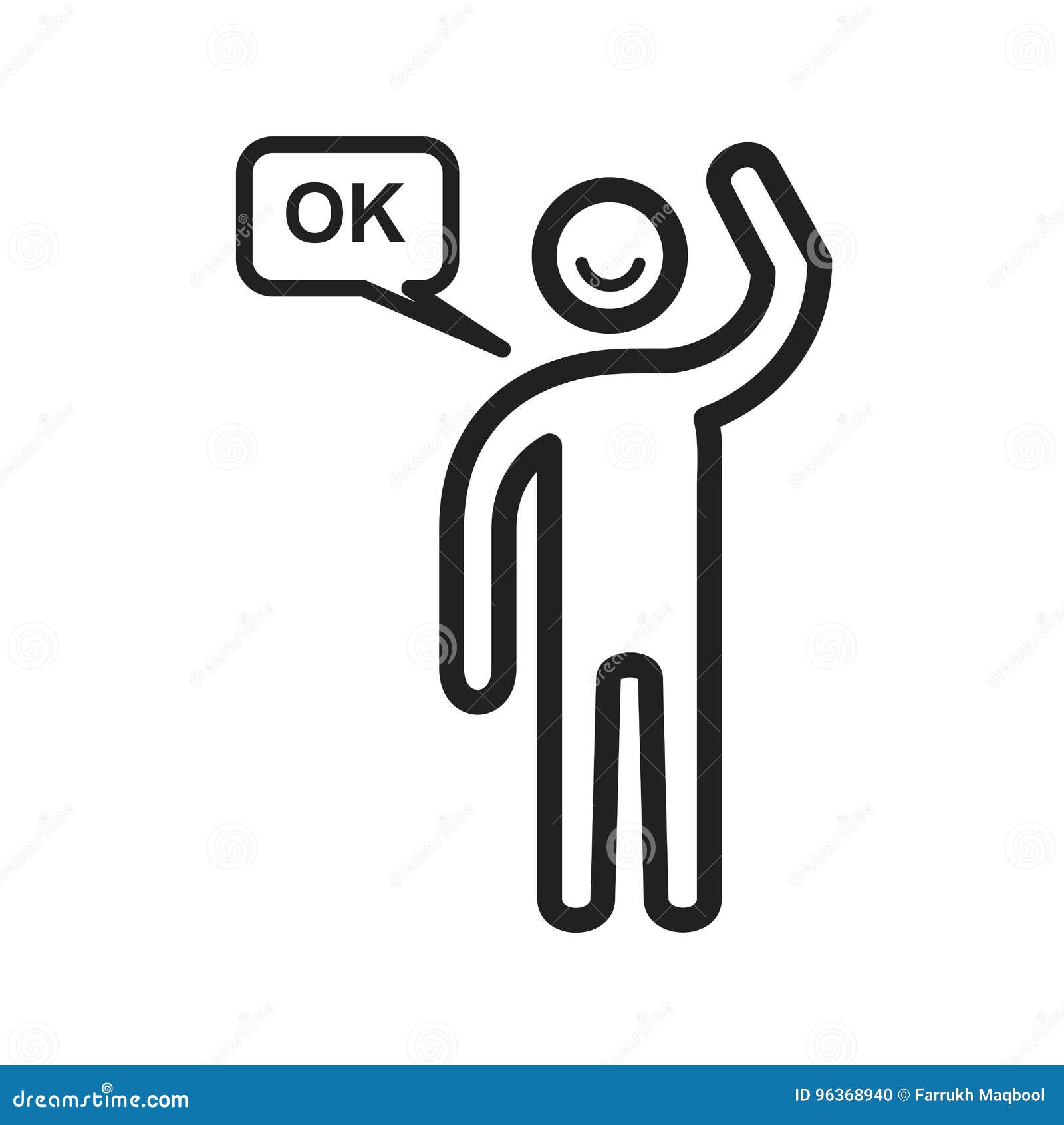 Optimistic stock illustration. Illustration of enlightenment - 96368940