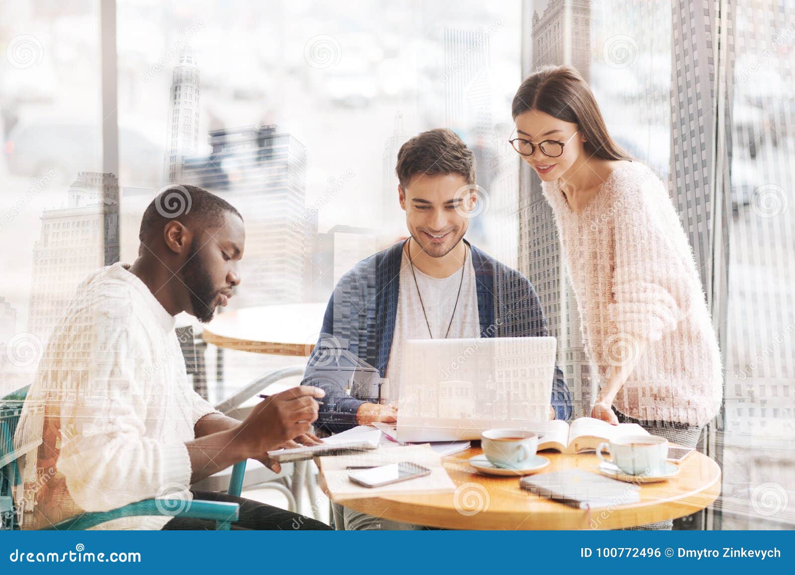 Optimistic Students Having Fun Together Stock Photo - Image of ...