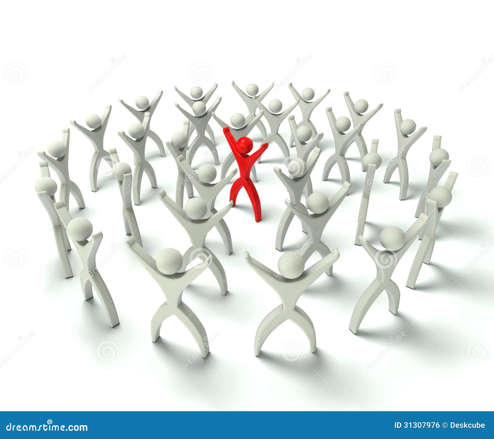 Optimistic Team stock illustration. Illustration of colorful - 31307976