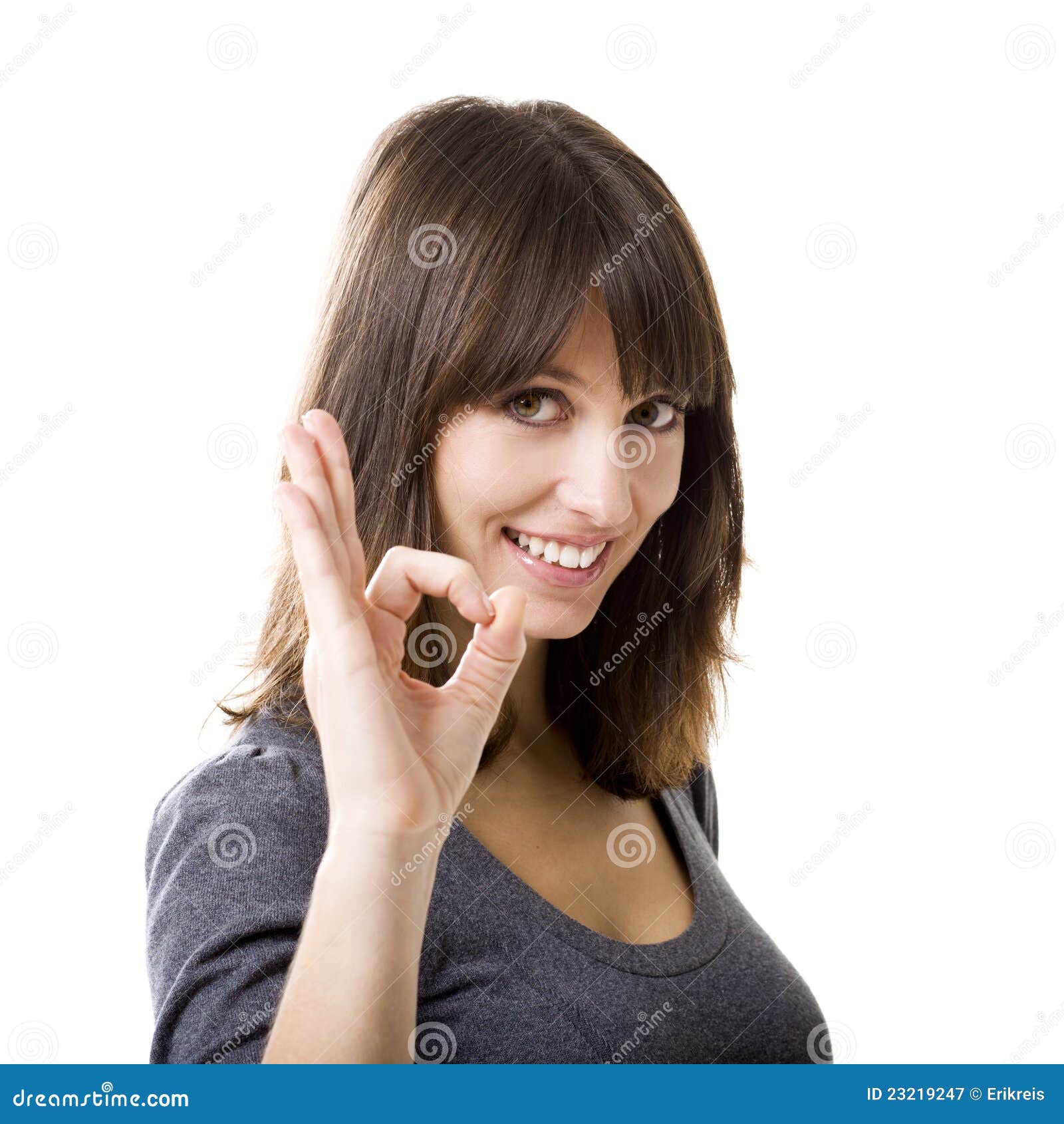 Optimistic woman stock image. Image of girl, gorgeous - 23219247