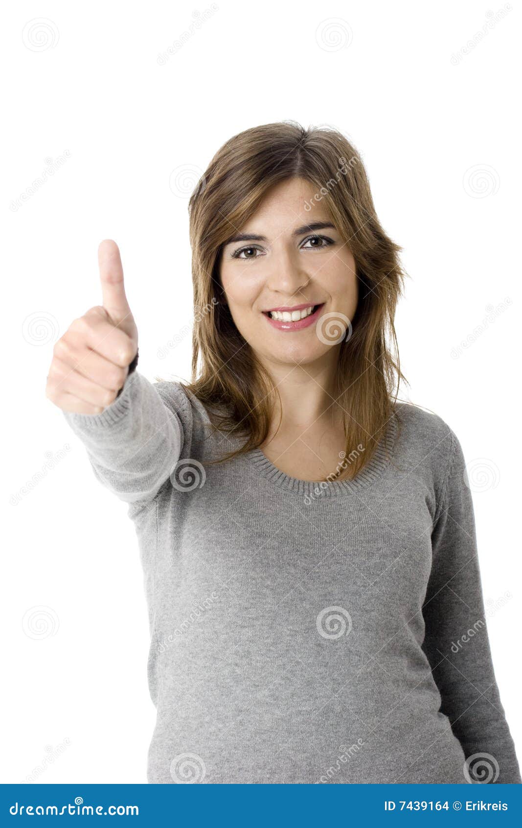 Optimistic woman stock photo. Image of communication, gorgeous - 7439164