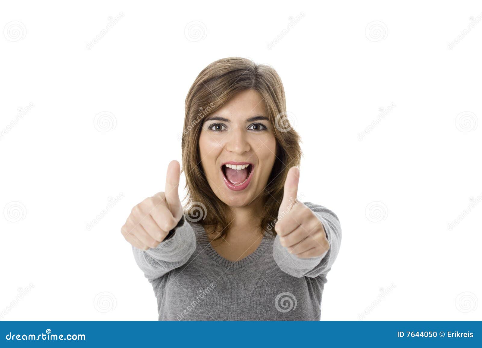 Optimistic woman stock photo. Image of cheerful, friendly - 7644050