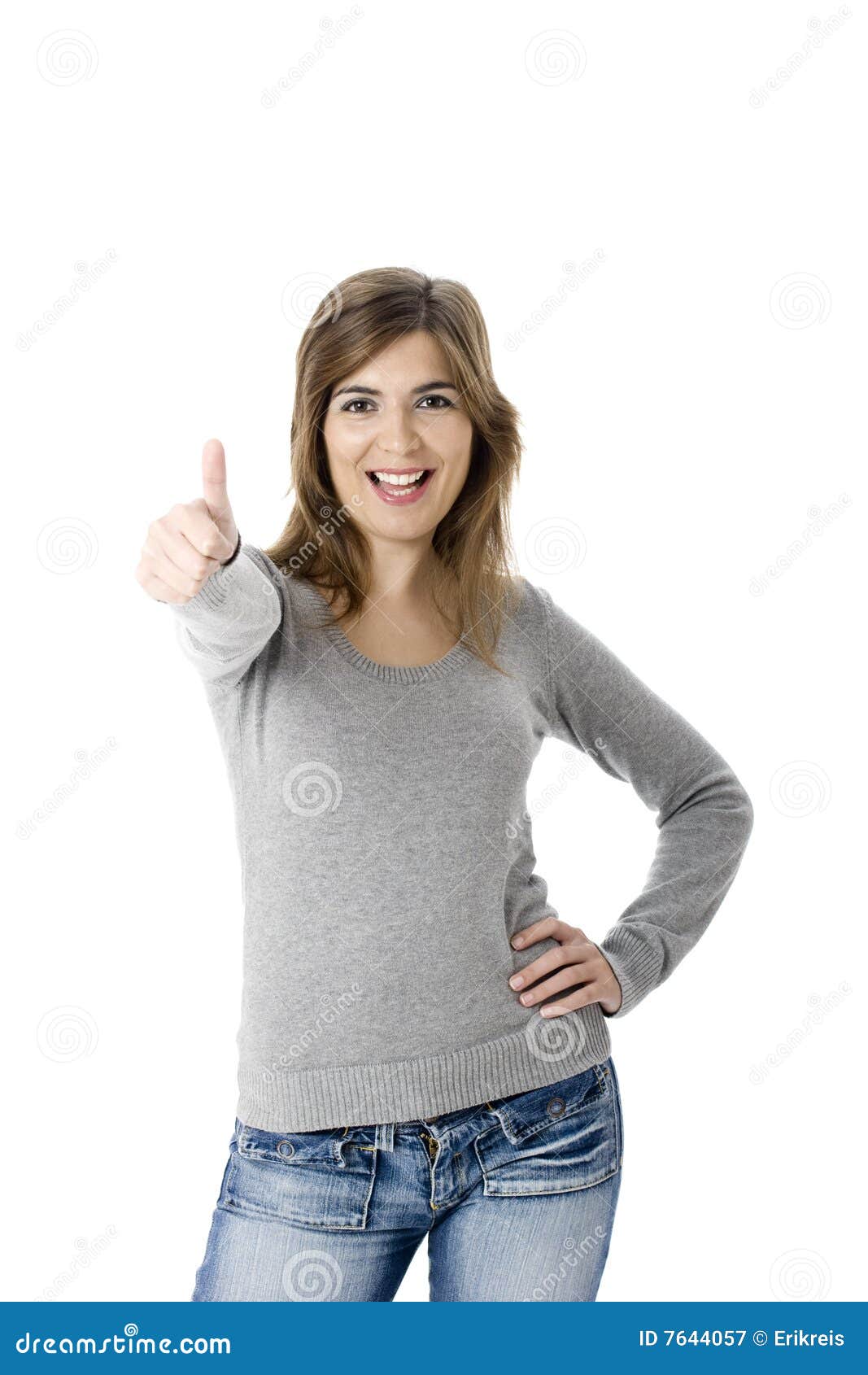 Optimistic woman stock image. Image of lifestyle, attractive - 7644057