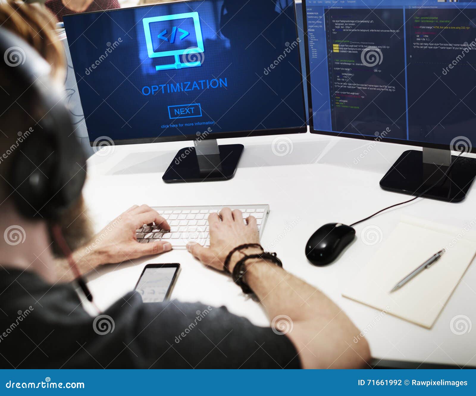 Optimization Accuracy Producitvity Efficiency Quality Concept Stock ...