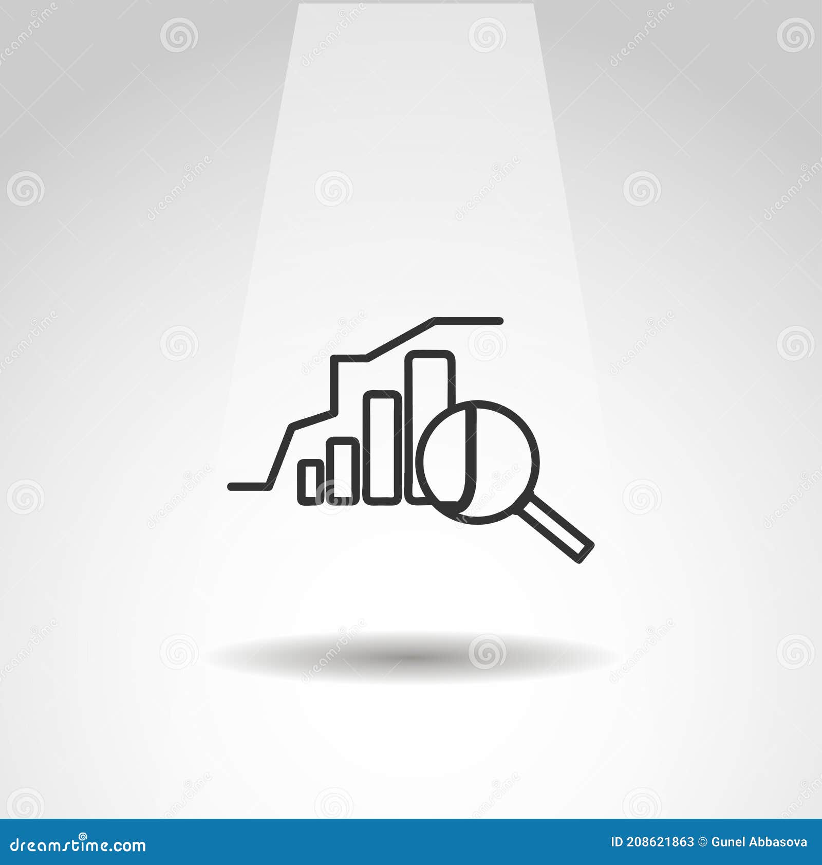 Optimization Icon. Chart Analyze Icon, Simple Chart Icon Stock Vector ...