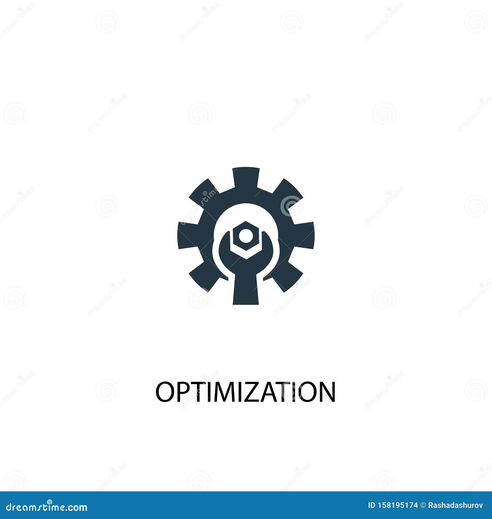 Optimization Icon. Simple Element Stock Vector - Illustration of ...