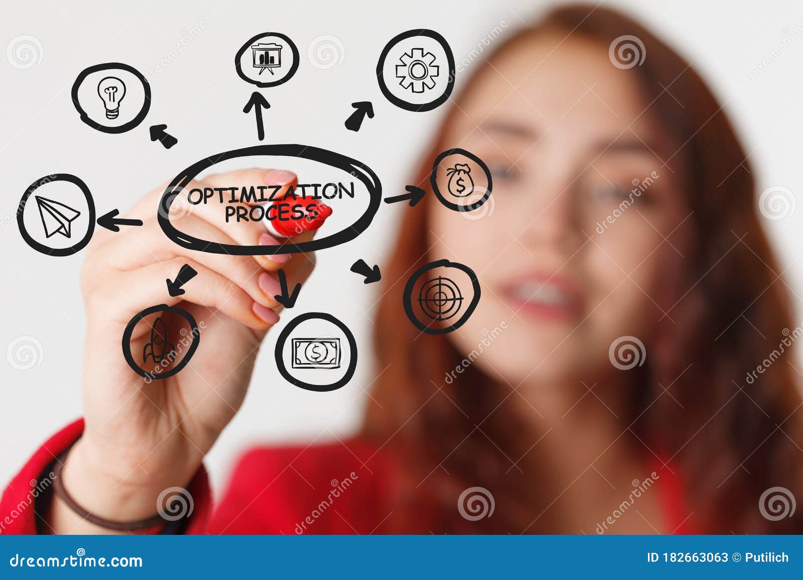 Optimization Software Technology Process System Business Concept ...