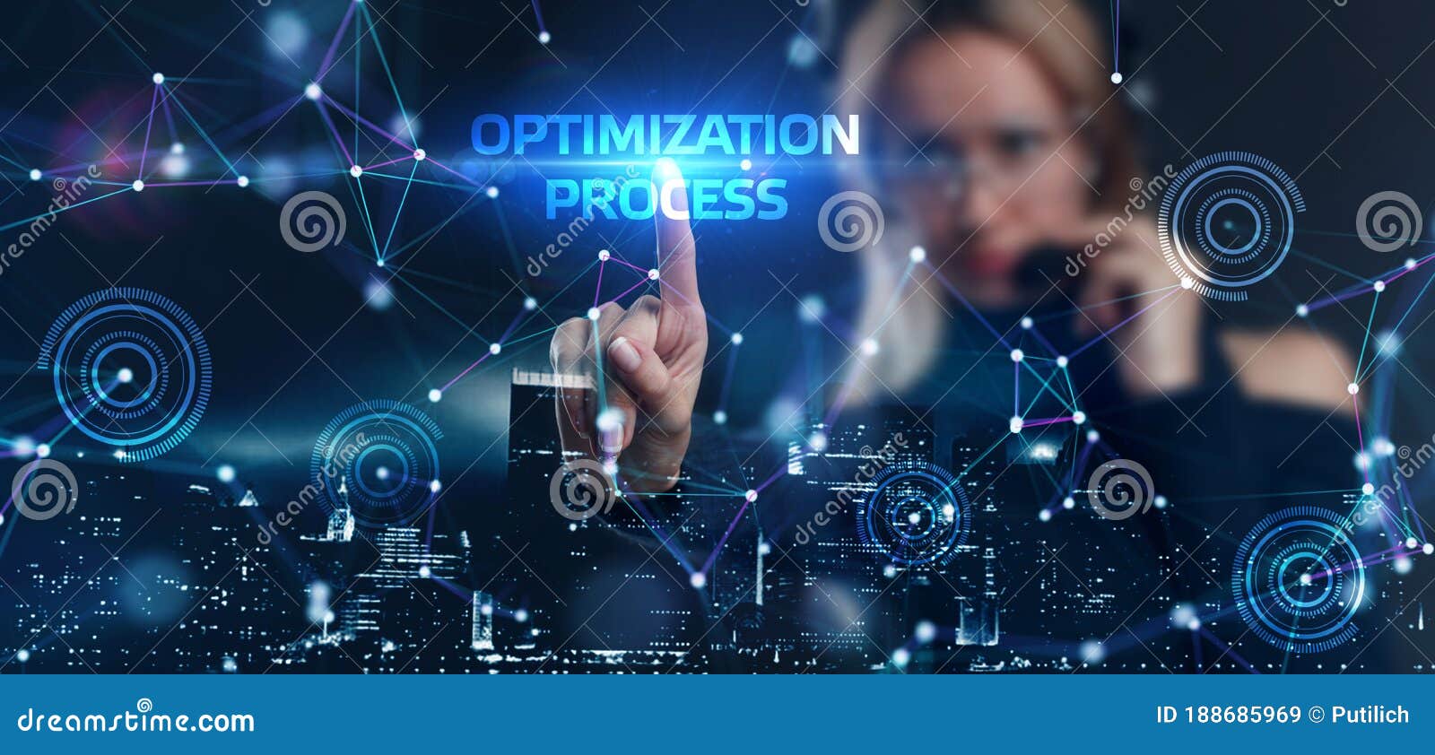 Optimization Software Technology Process System Business Concept ...