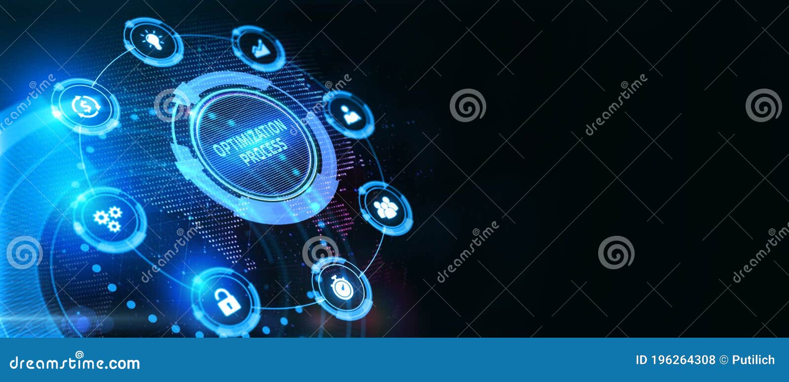 Optimization Software Technology Process System Business Concept ...