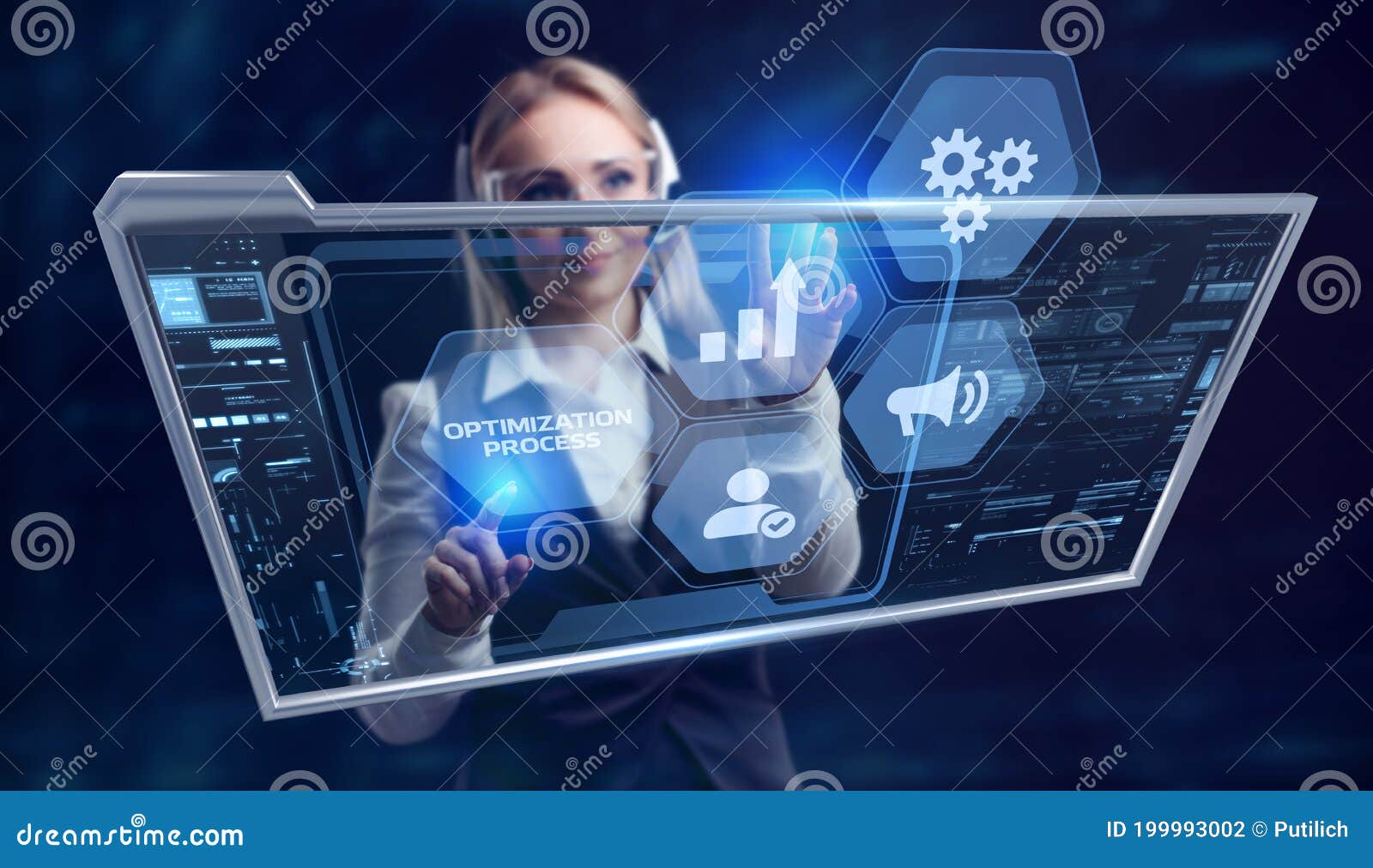 Optimization Software Technology Process System Business Concept ...