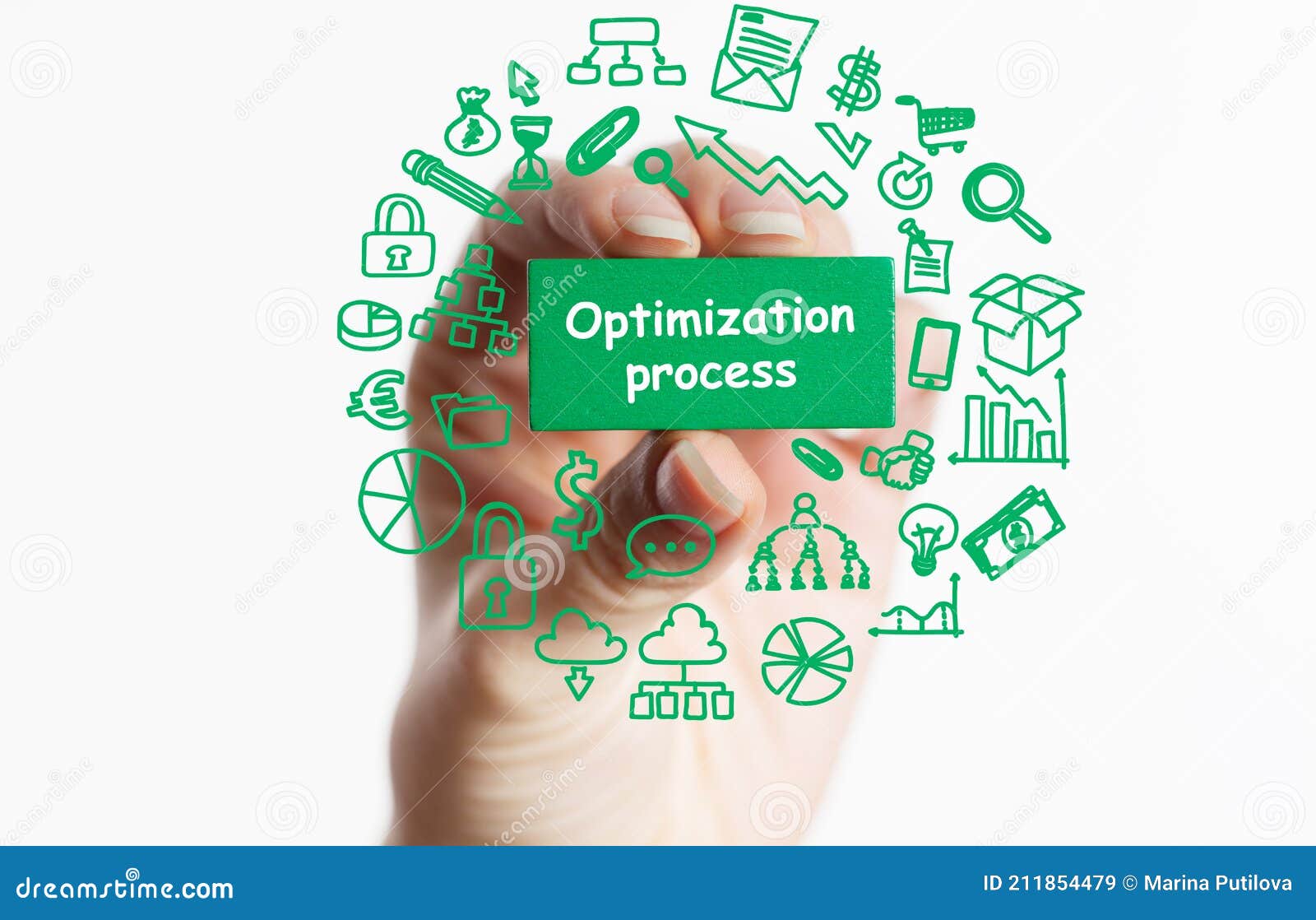 Optimization Software Technology Process System Business Concept ...