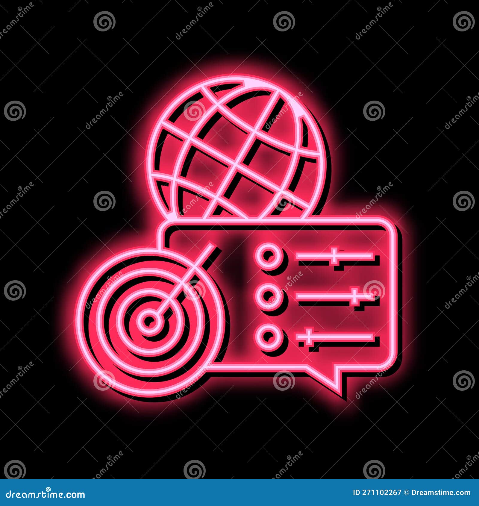 Optimization of Supply Chains Neon Glow Icon Illustration Stock Vector ...