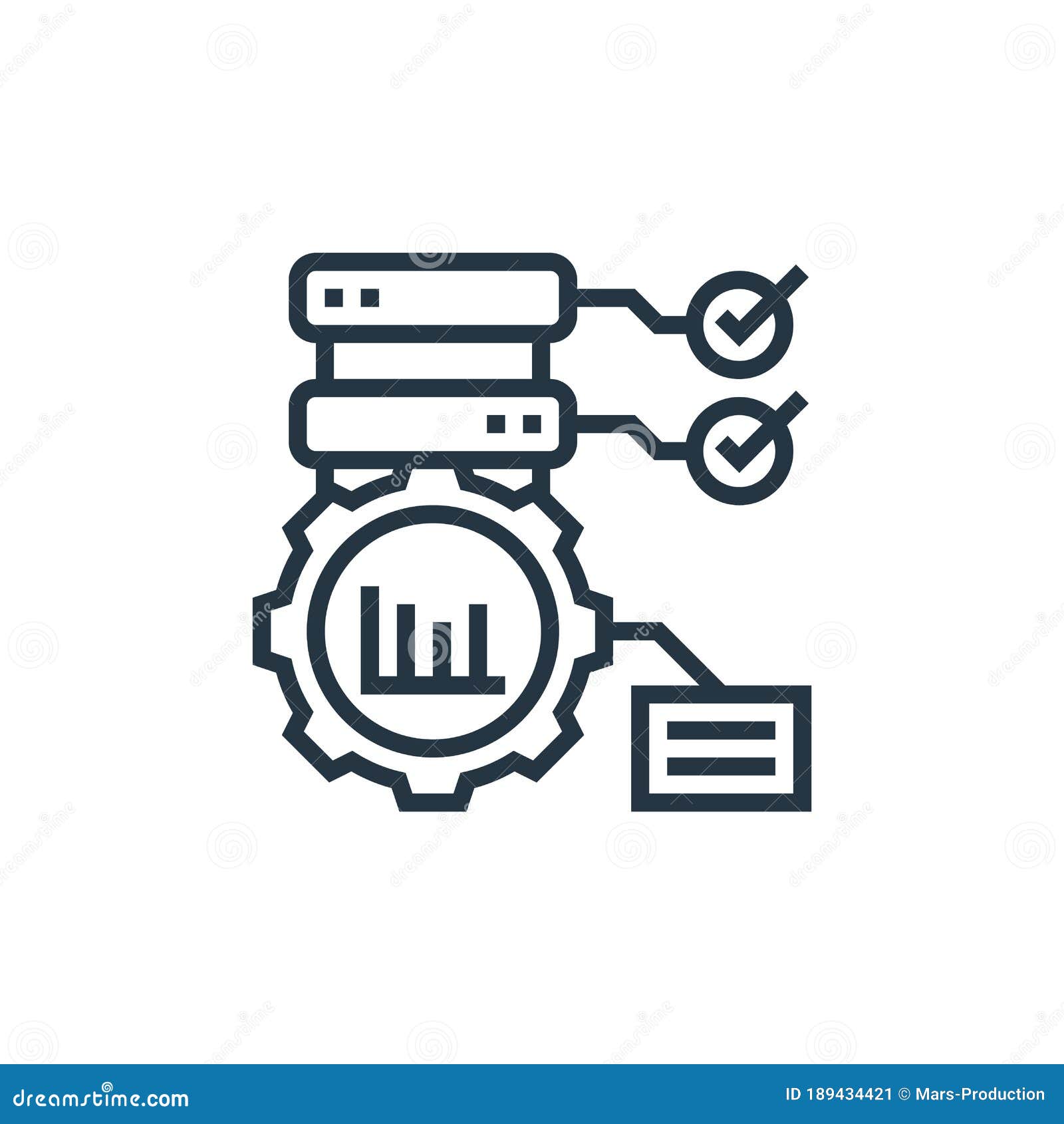 Optimization Vector Icon Isolated on White Background. Outline, Thin ...