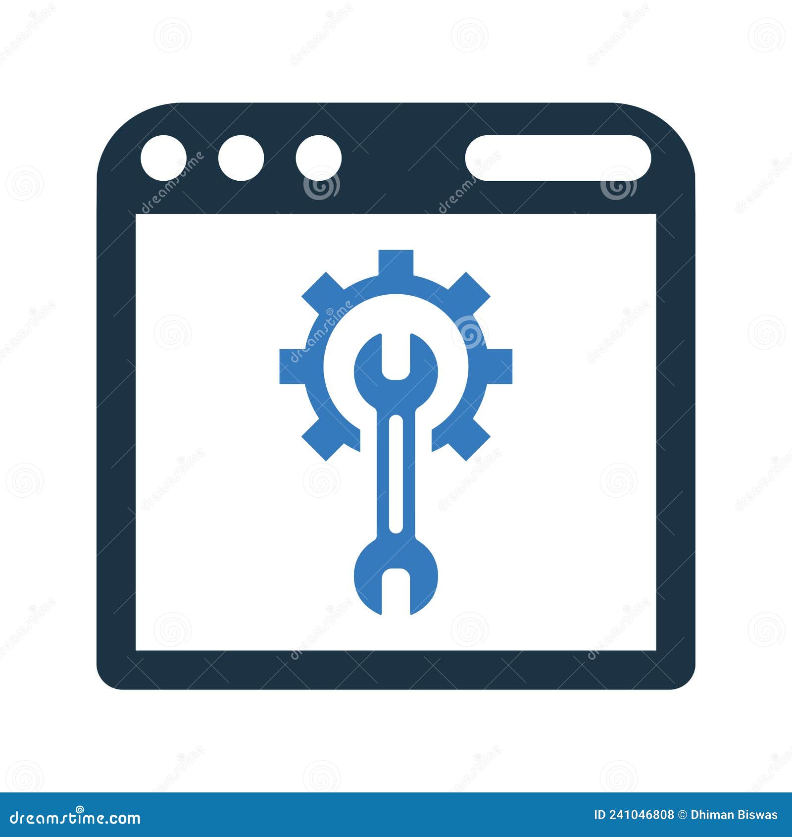 Optimization, Website, Settings Icon. Simple Editable Vector Design ...