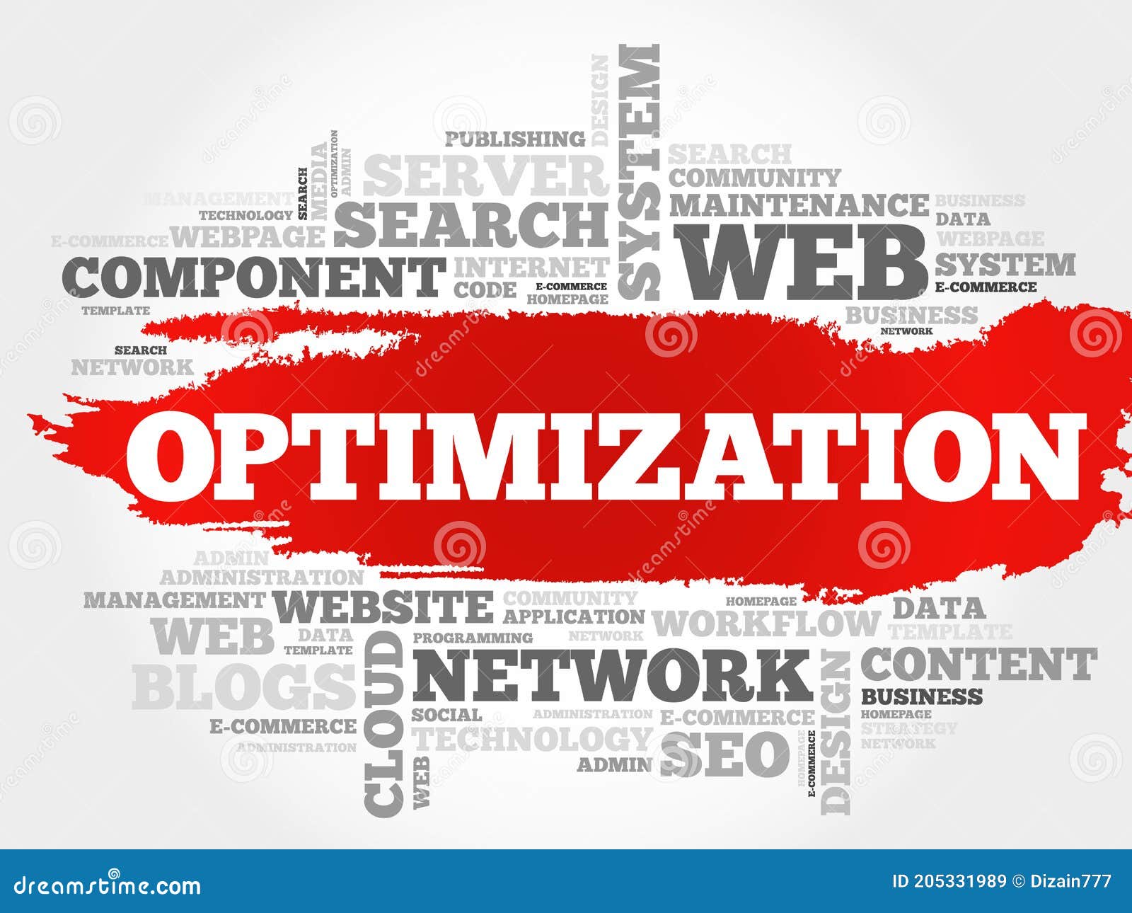 OPTIMIZATION word cloud stock illustration. Illustration of keyword ...