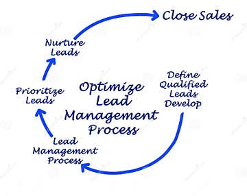 Optimize Lead Management Process Stock Illustration - Illustration of ...