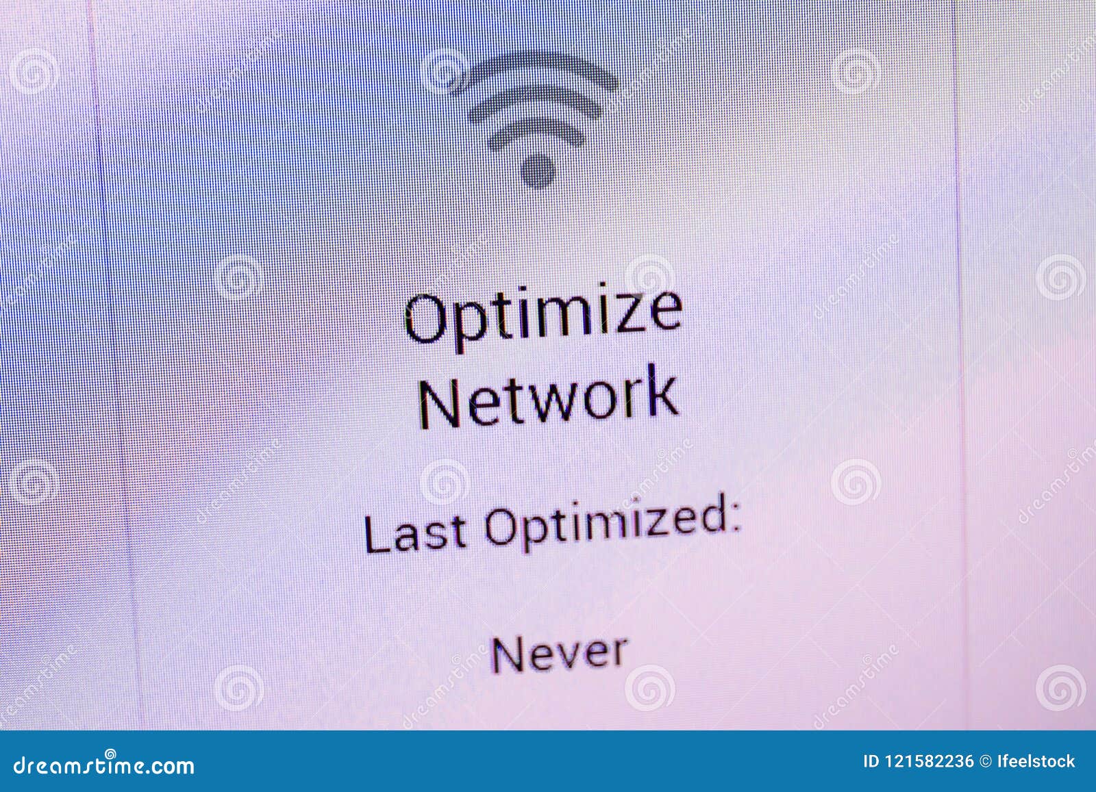 Optimize Network Modern Computer Sign Stock Photo - Image of networking ...