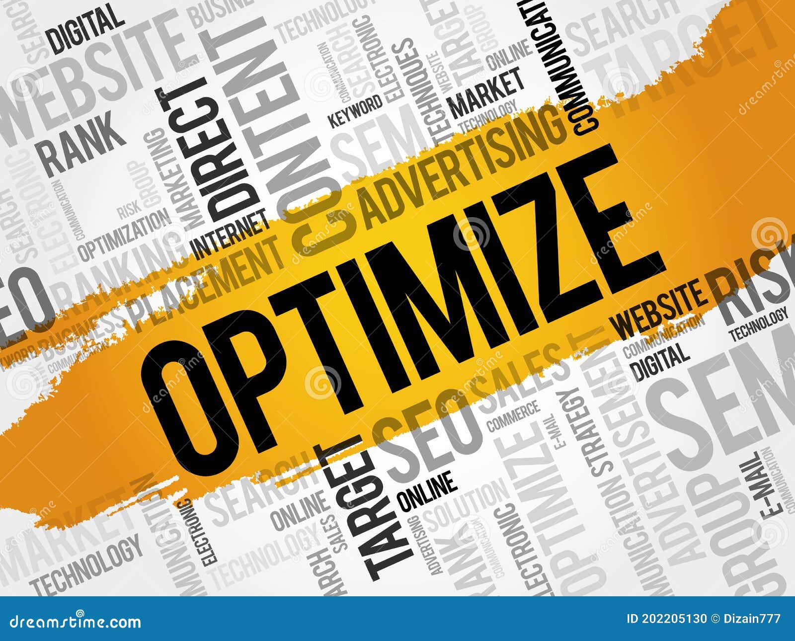 OPTIMIZE Word Cloud Collage Stock Illustration - Illustration of coaching, information: 202205130