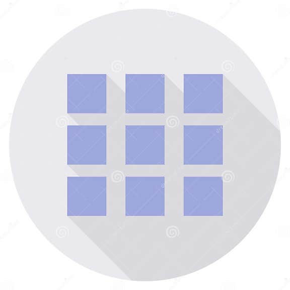 Grid Layout Icon for Digital Organization and Design Stock Illustration ...