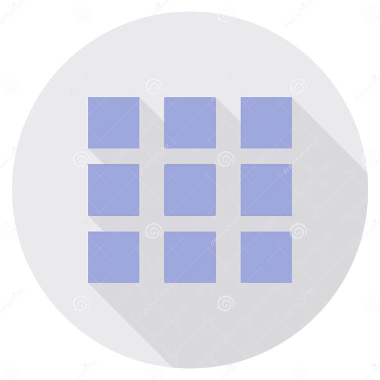 Grid Layout Icon for Digital Organization and Design Stock Illustration ...