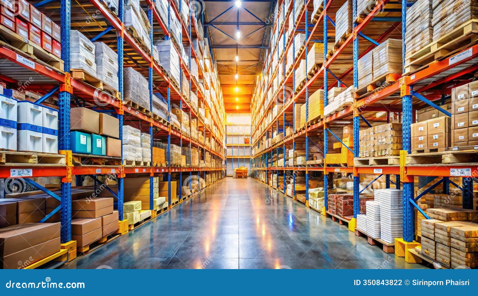 AI-optimized Warehouse: Illustration Of An Intelligent, Self-Organizing ...