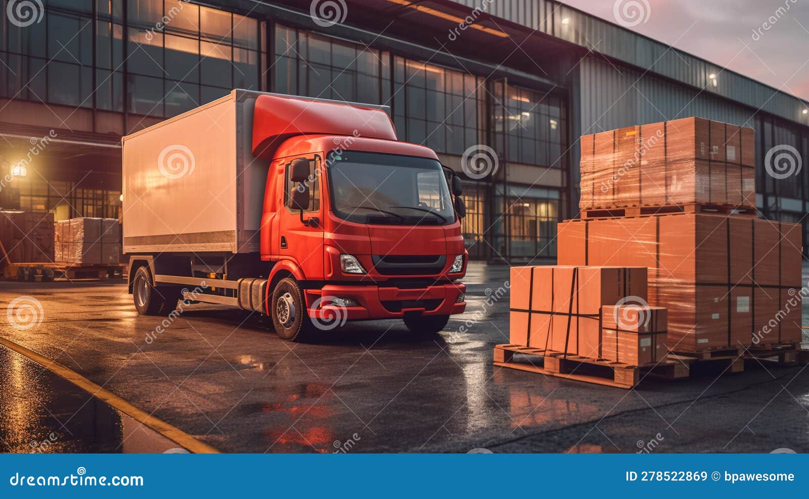 Optimizing Distribution Operations, Delivery Truck Loaded with Boxes at ... Optimizing Distribution Operations, Delivery Truck Loaded with Boxes at ...