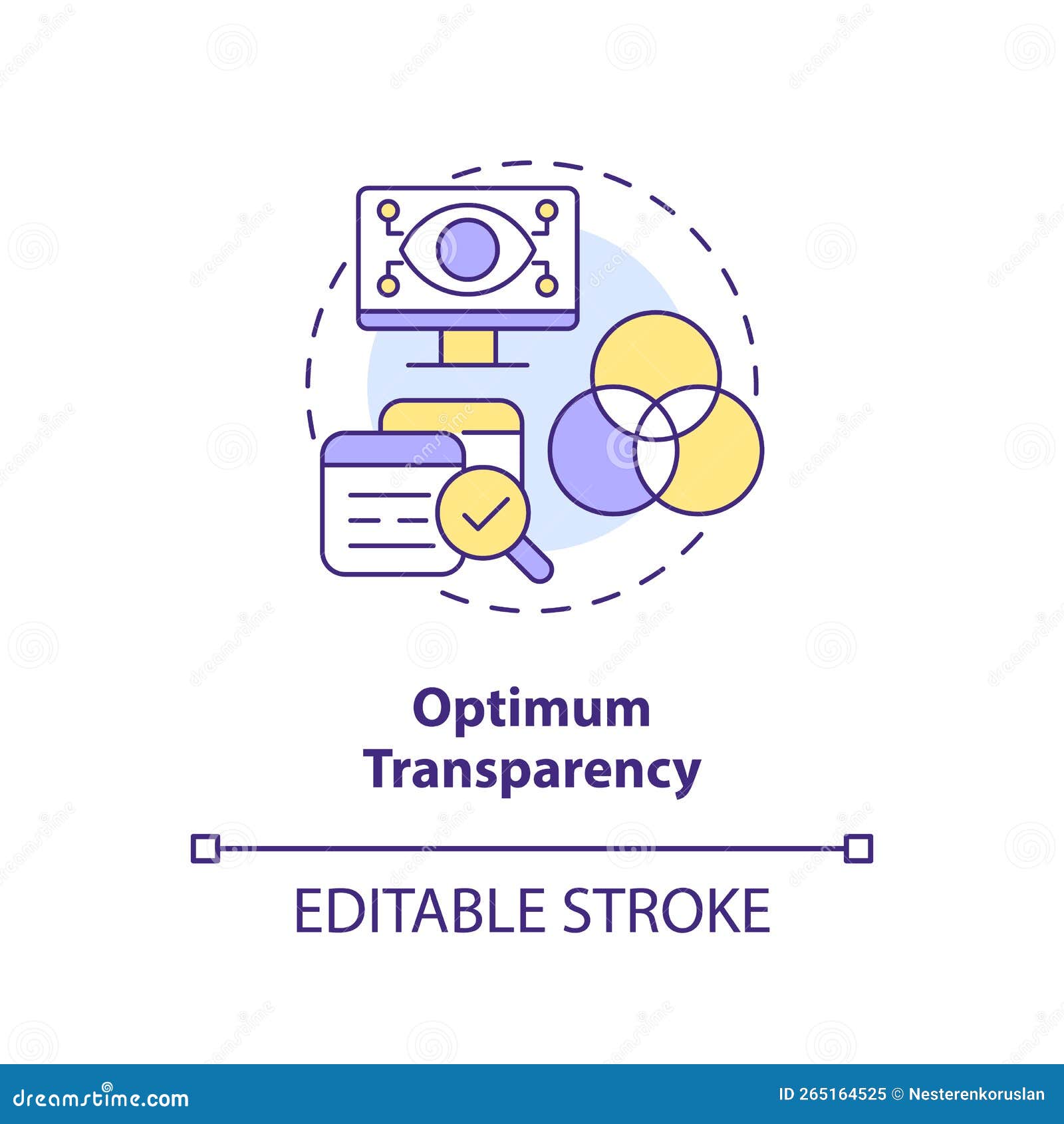 Optimum Transparency Concept Icon Cartoon Vector | CartoonDealer.com ...