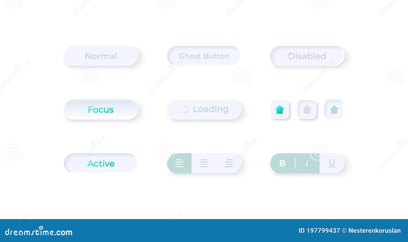 Option Fields UI Elements Kit Stock Vector - Illustration of flat, home: 197799437
