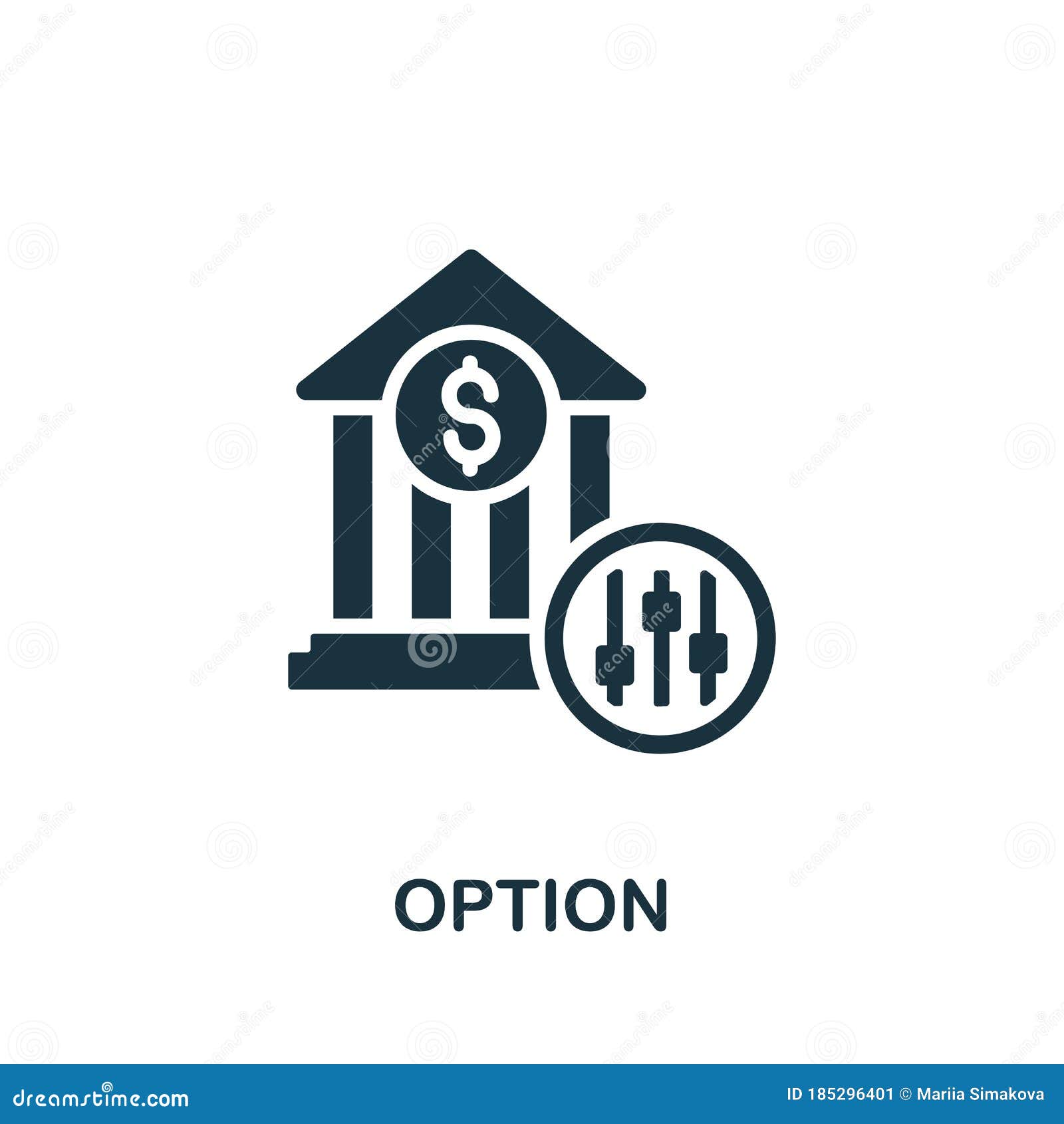 Option Icon. Simple Element from Banking Collection. Creative Option ...