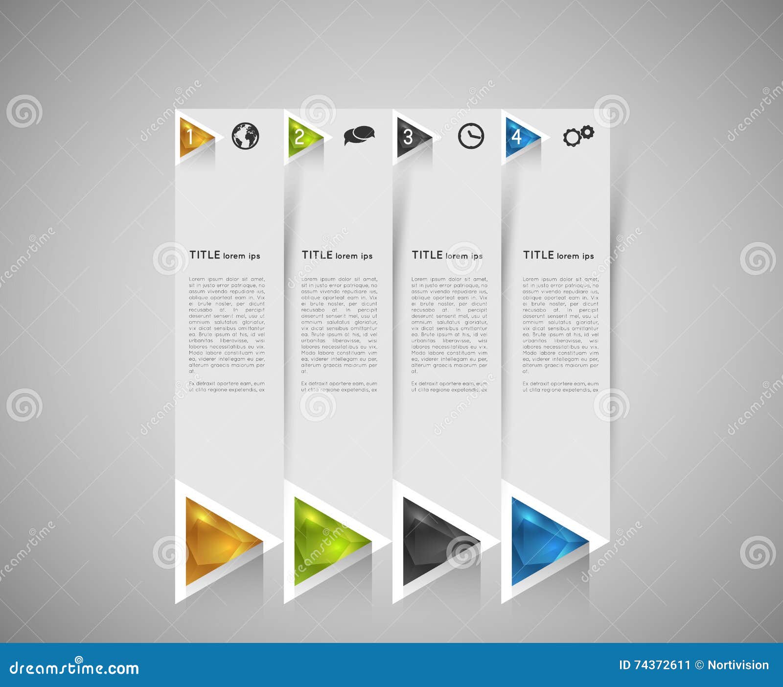 Option infographic banners stock vector. Illustration of options - 74372611