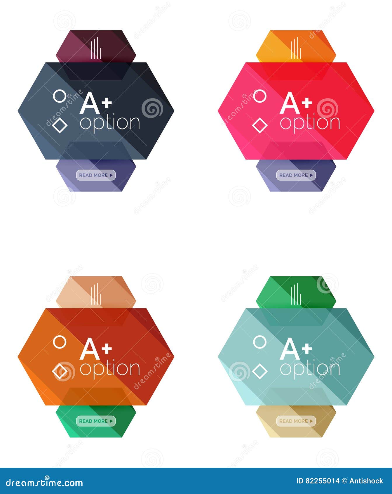 Option Infographic Templates Stock Illustration - Illustration of ...