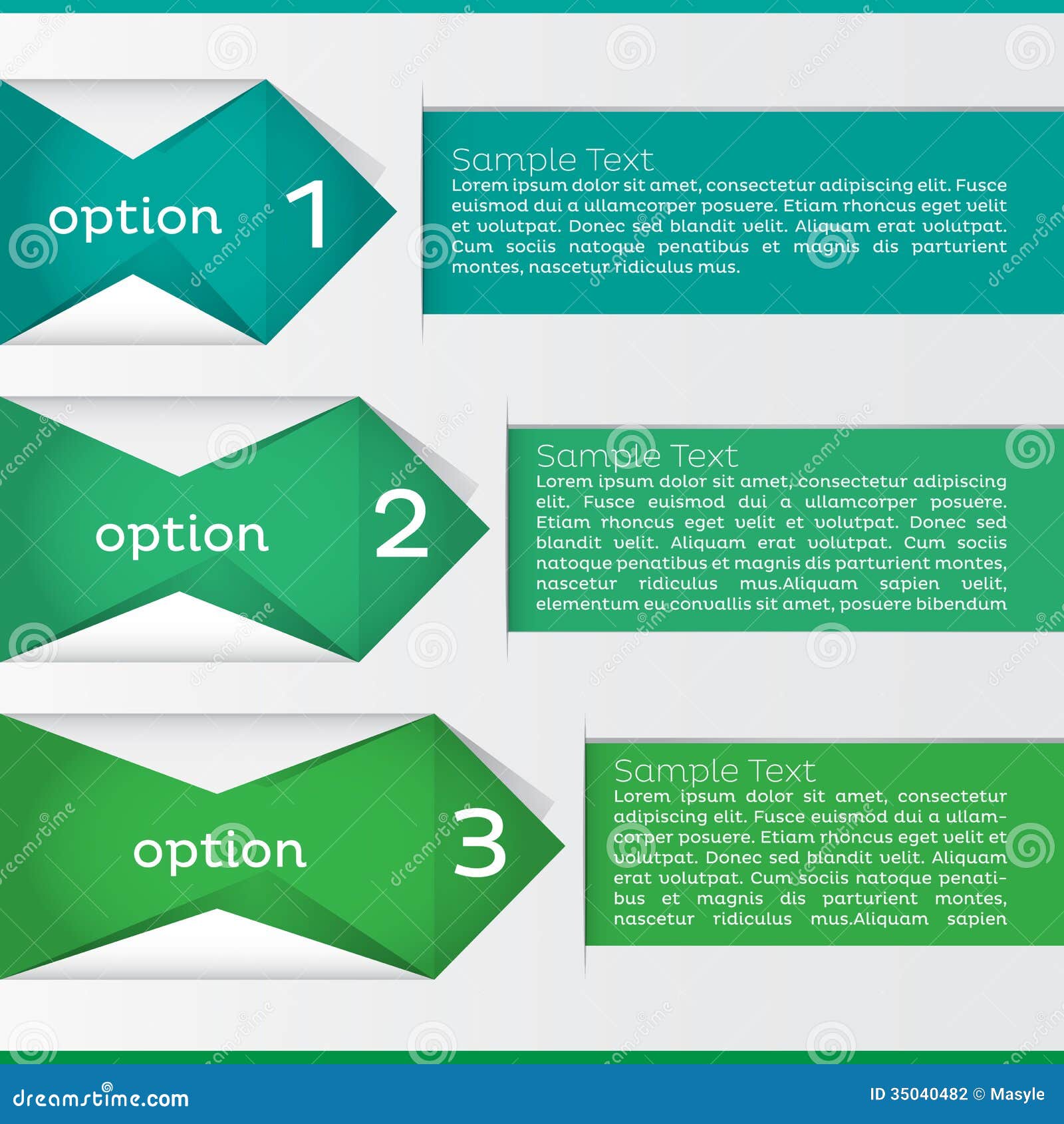 Option Infographic. Vector Illustration Stock Vector - Illustration of ...