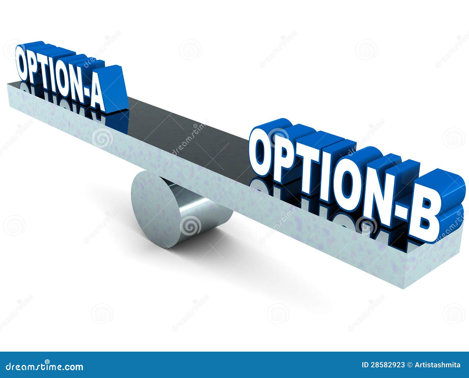 Option a oder b stock abbildung. Illustration von wählte - 28582923