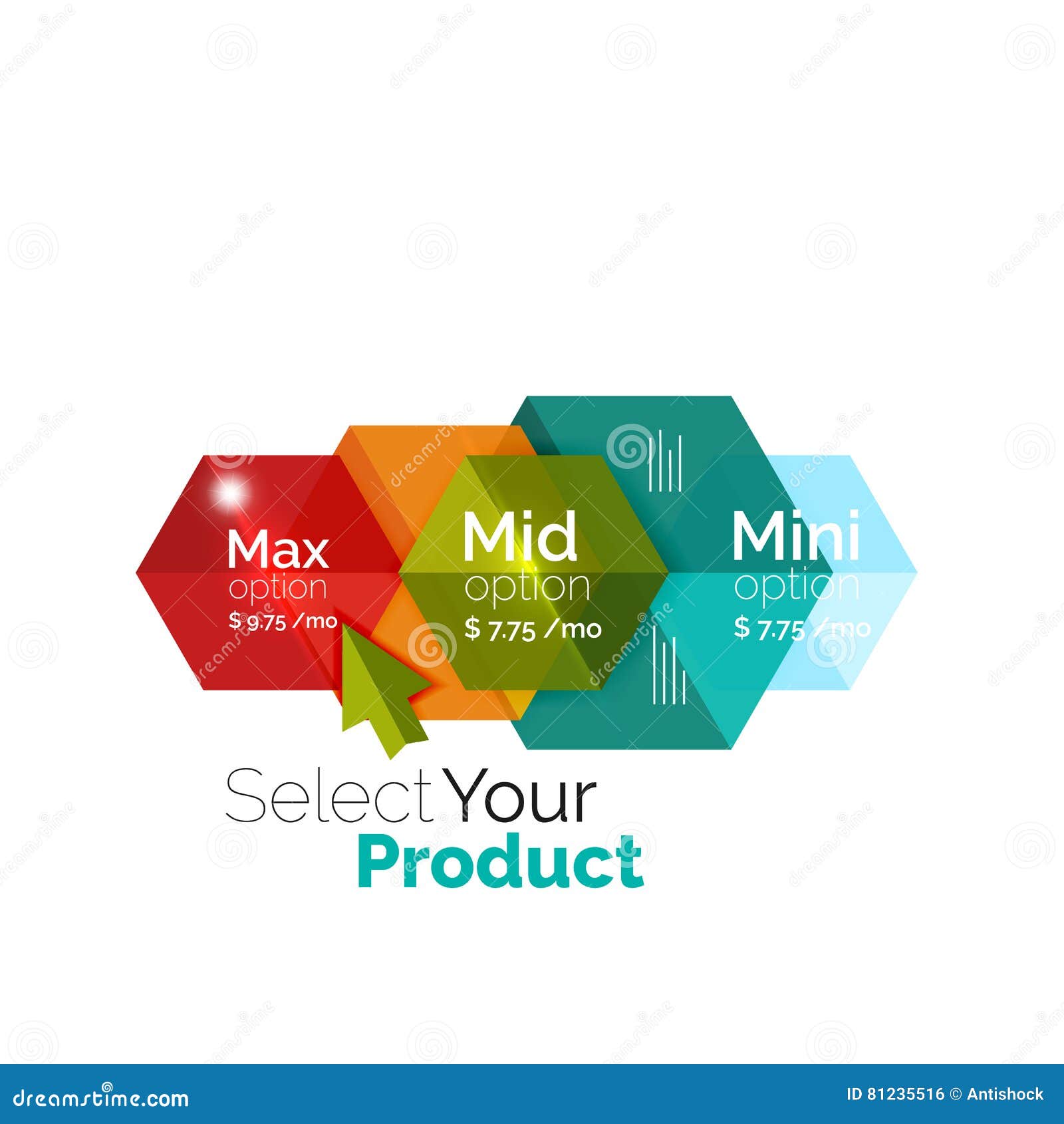 Option select template stock vector. Illustration of options - 81235516