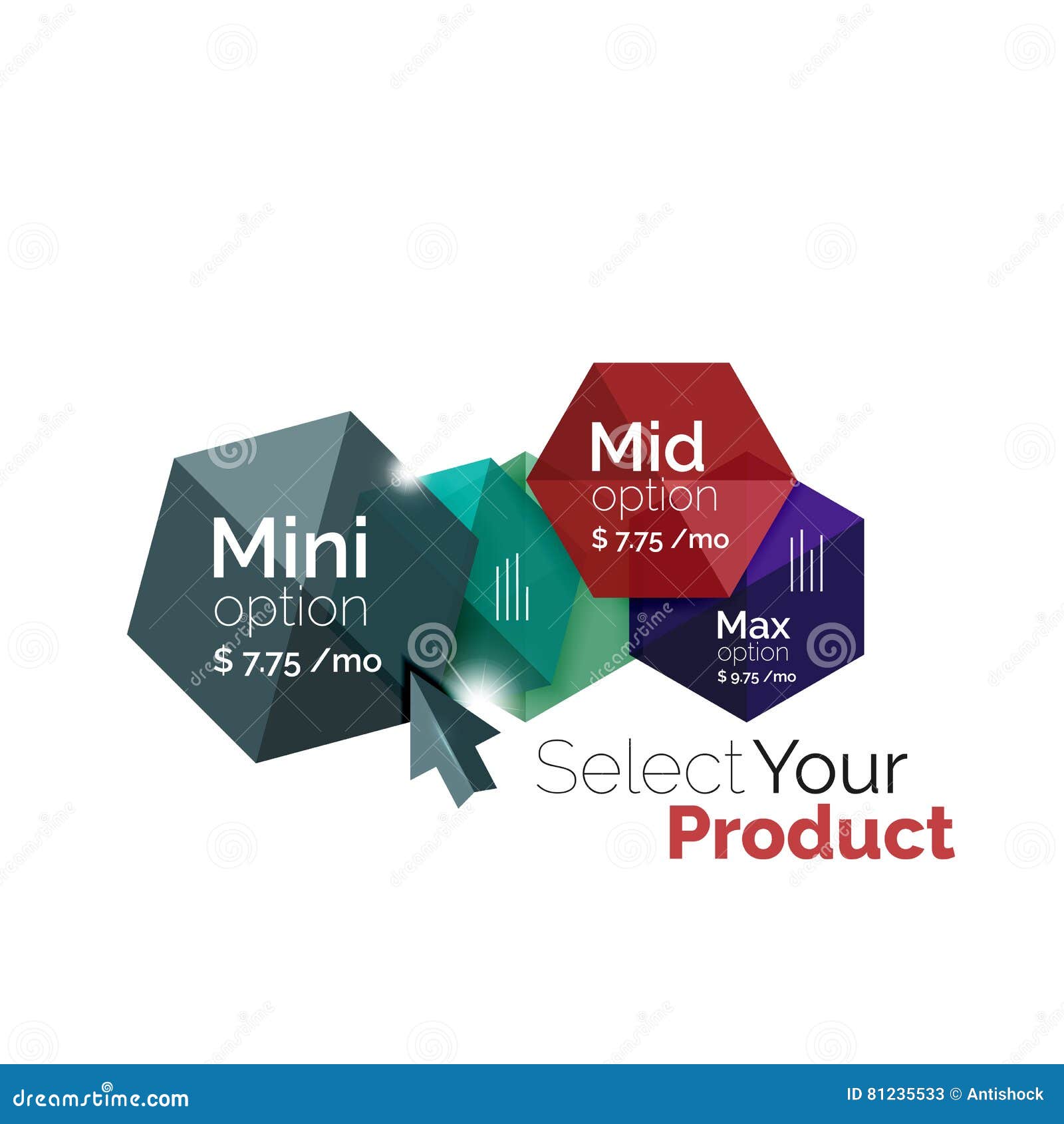 Option select template stock vector. Illustration of isolated - 81235533