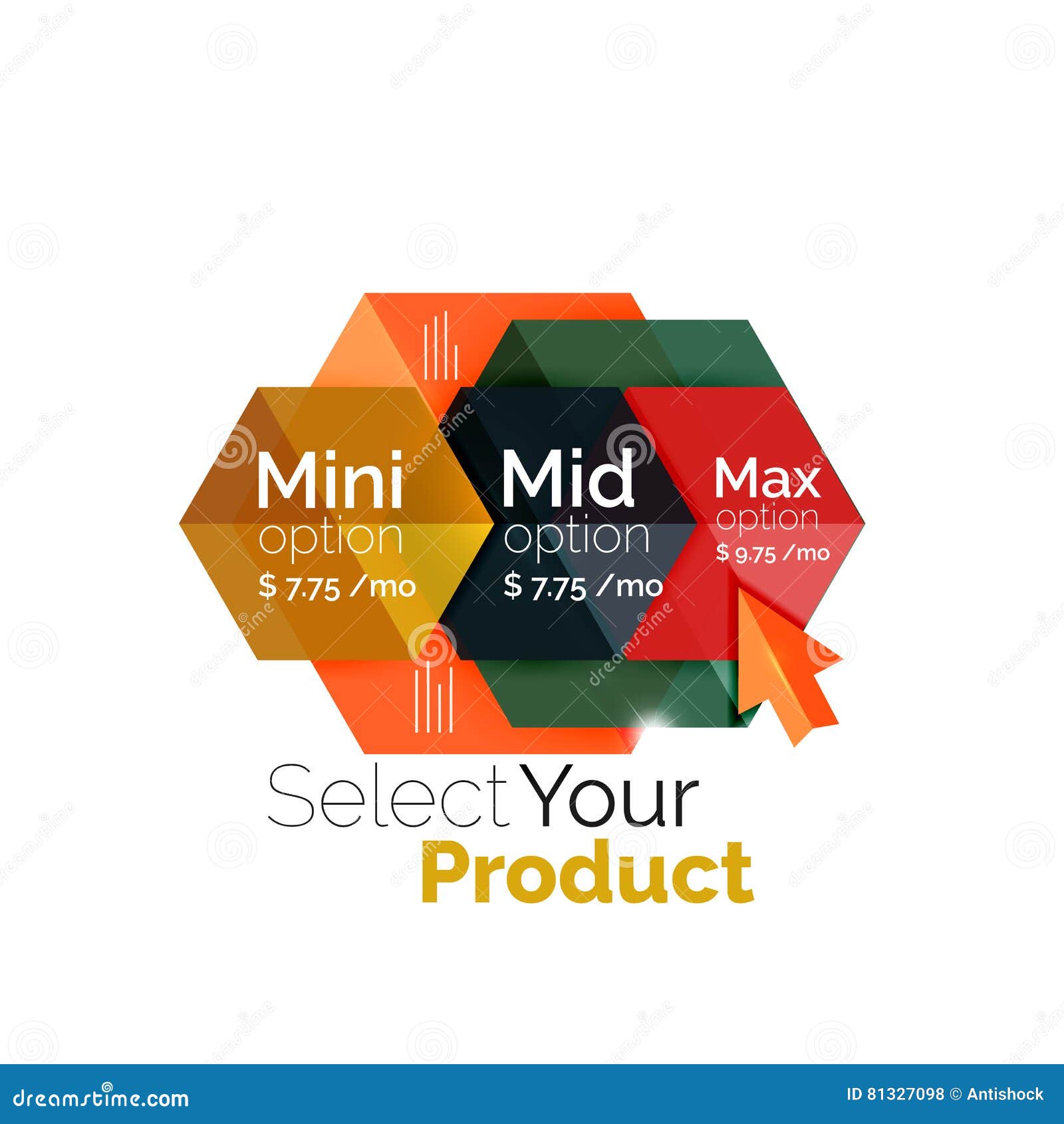 Option select template stock vector. Illustration of options - 81327098