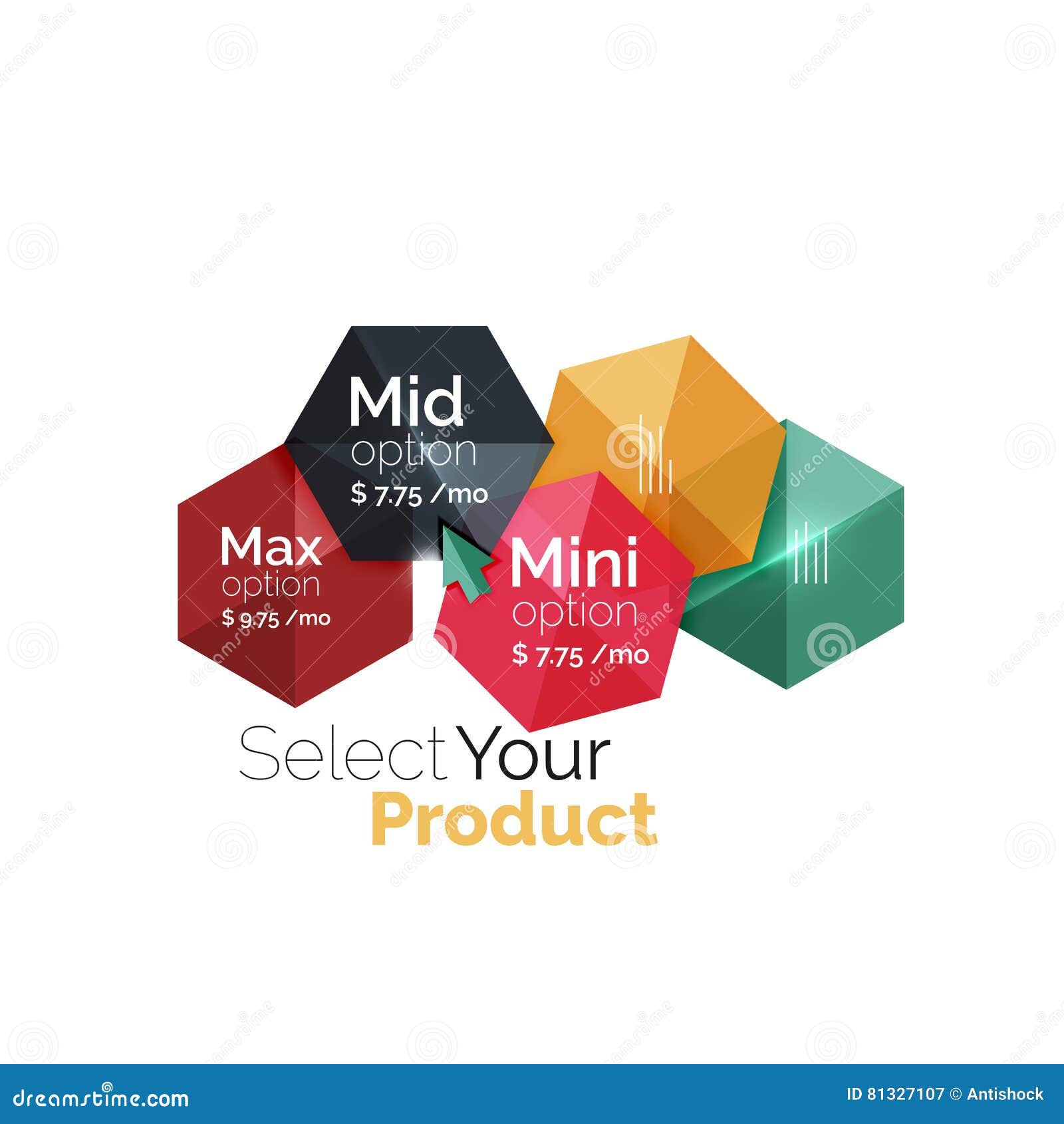 Option select template stock vector. Illustration of options - 81327107