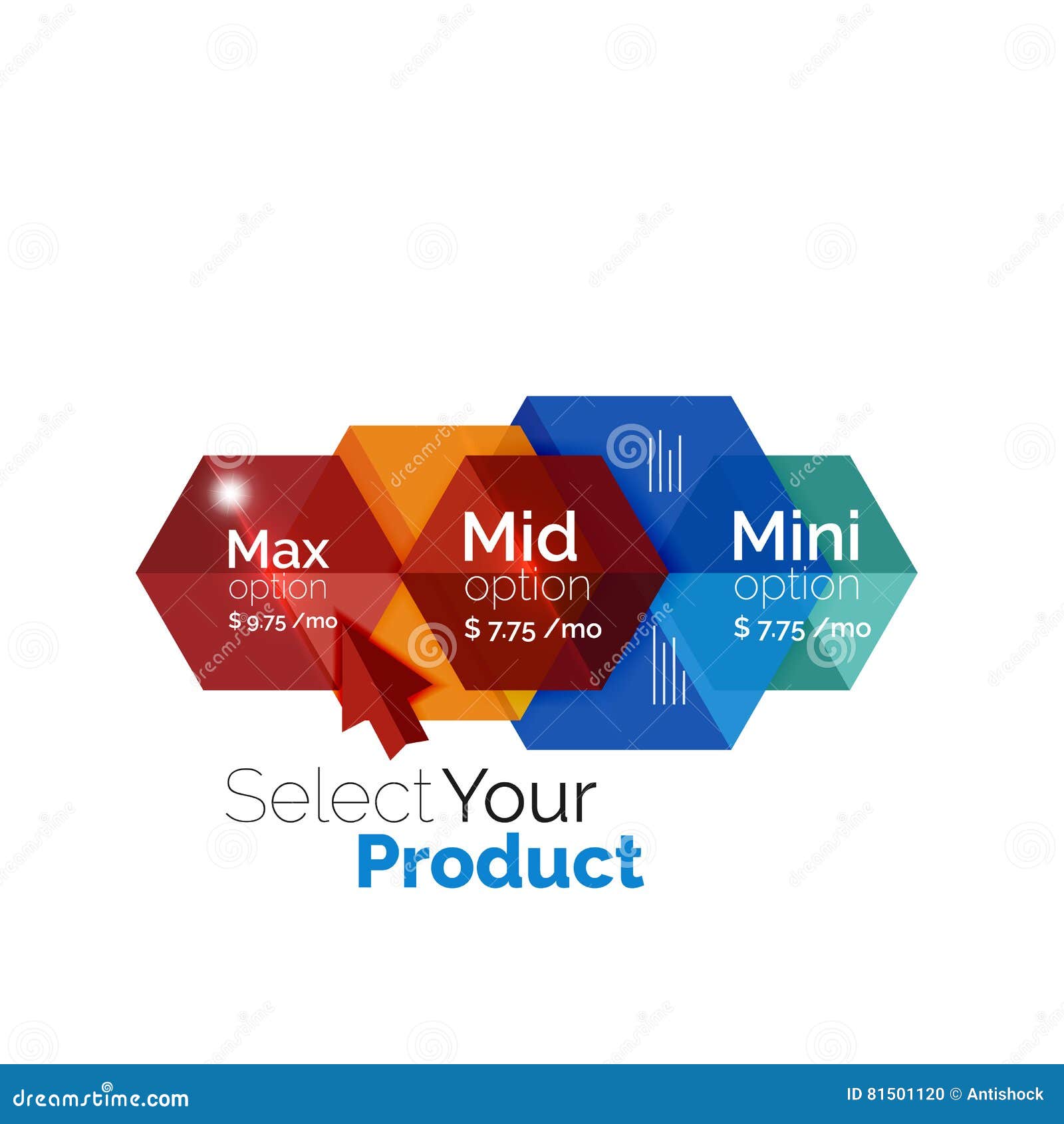 Option select template stock vector. Illustration of comparison - 81501120