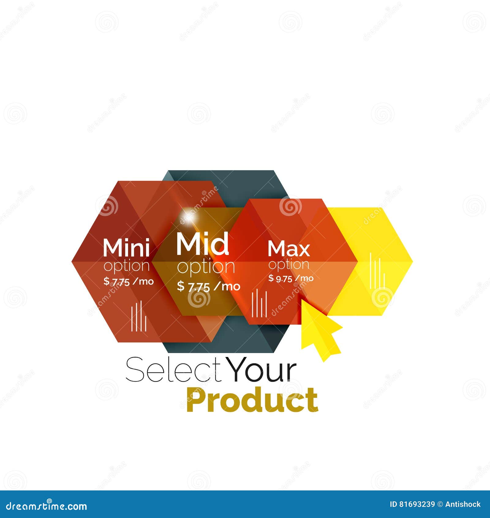 Option select template stock vector. Illustration of modern - 81693239