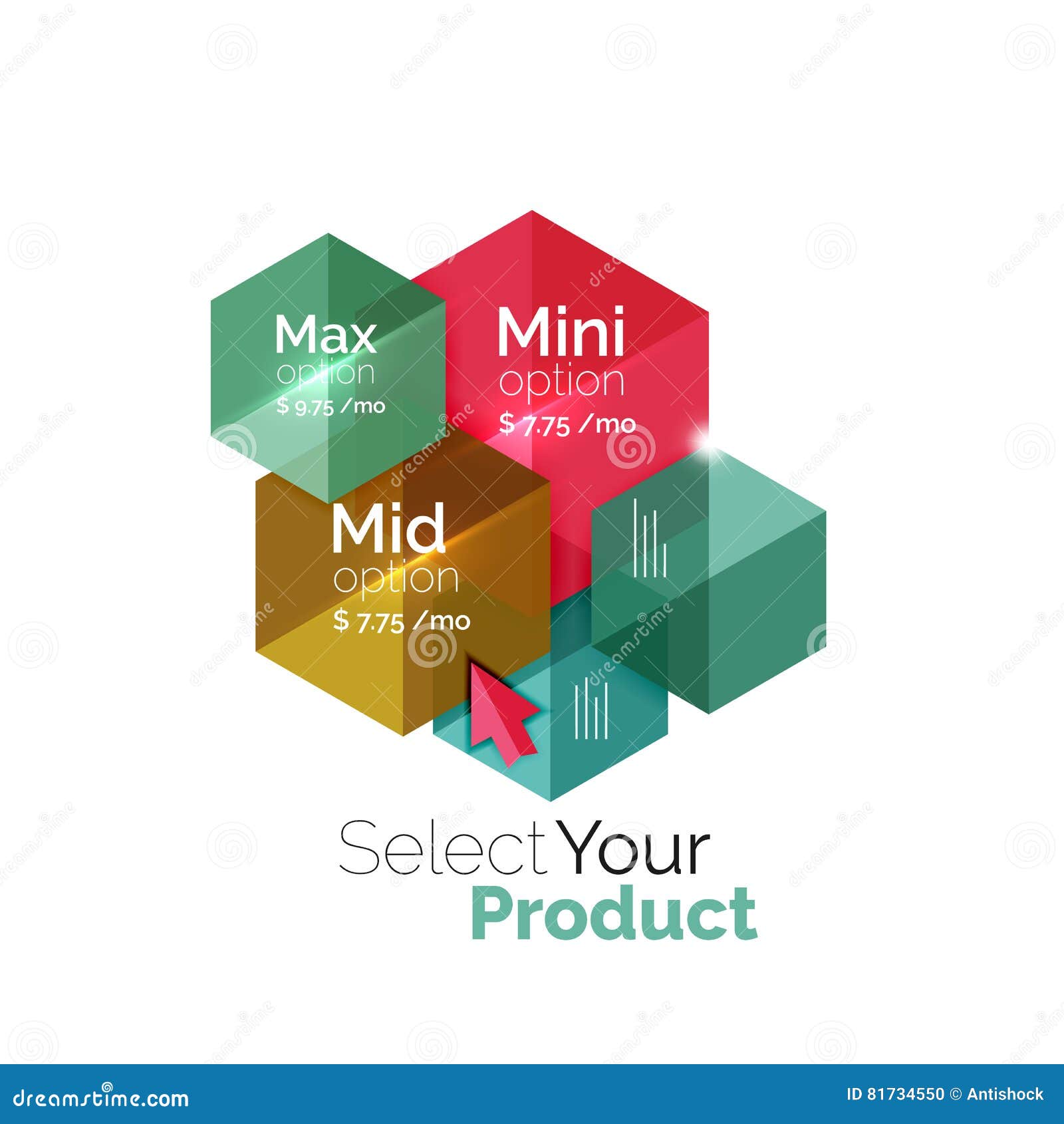 Option select template stock vector. Illustration of menu - 81734550