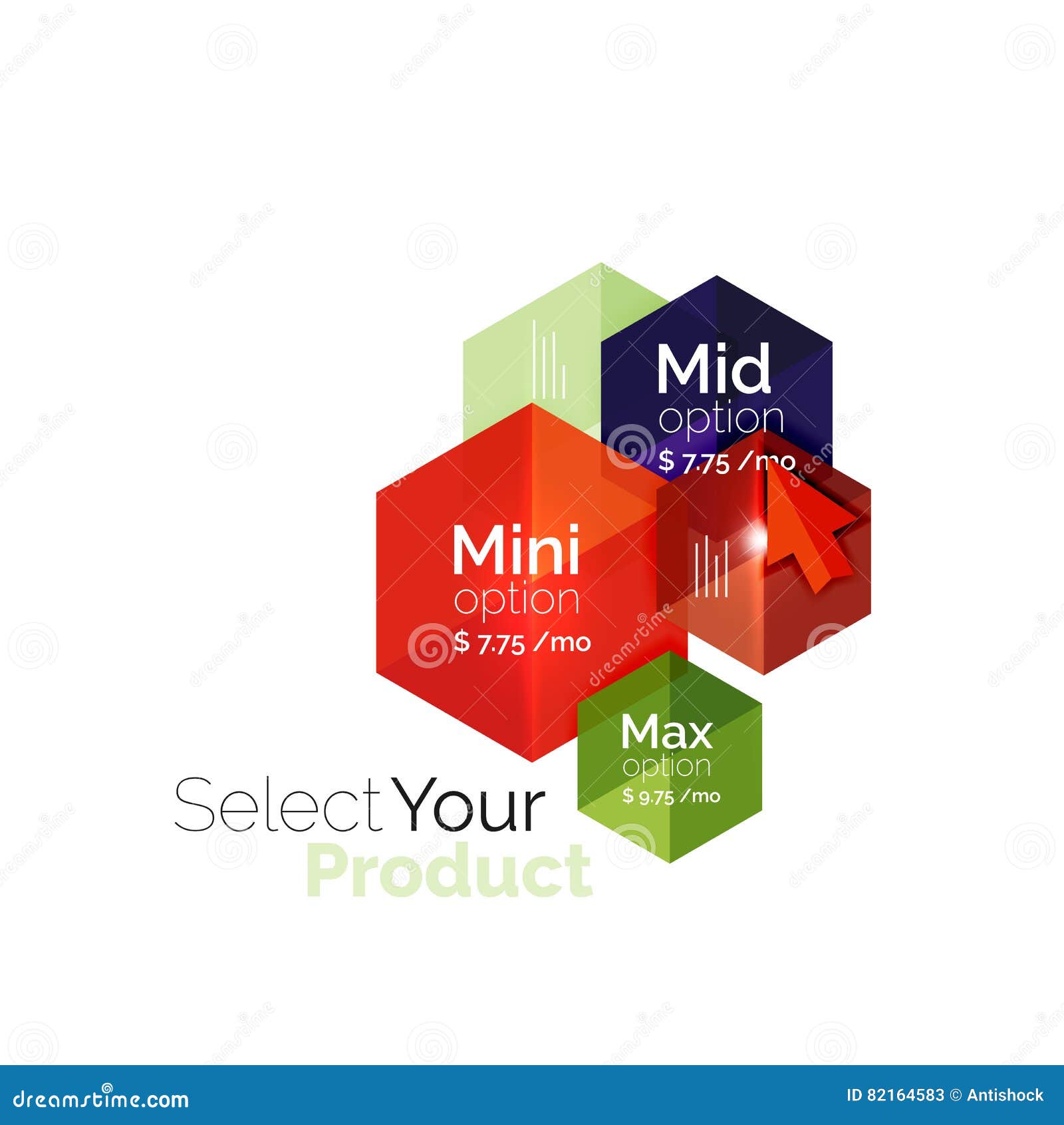 Option select template stock vector. Illustration of cost - 82164583