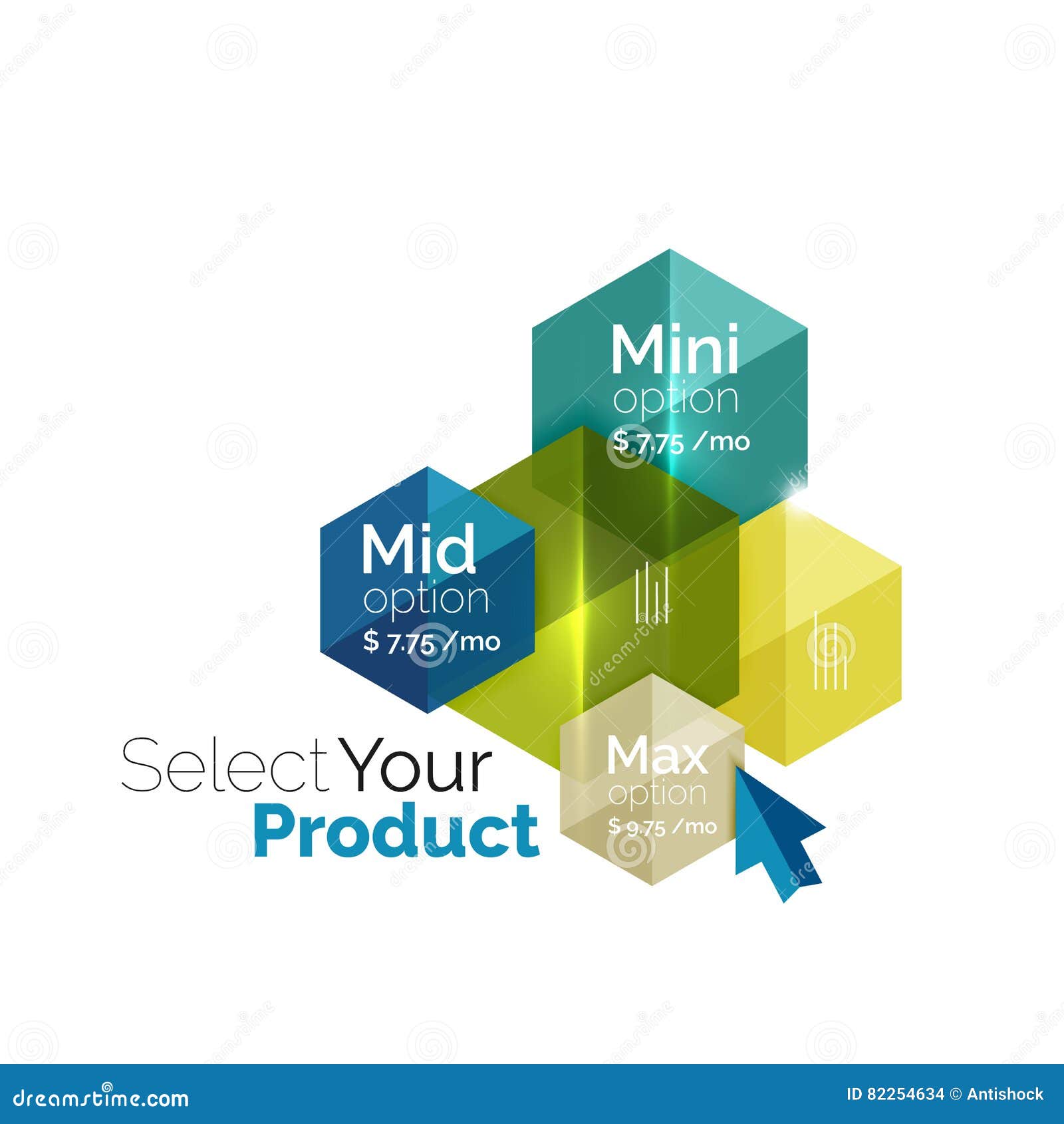 Option select template stock illustration. Illustration of hosting ...