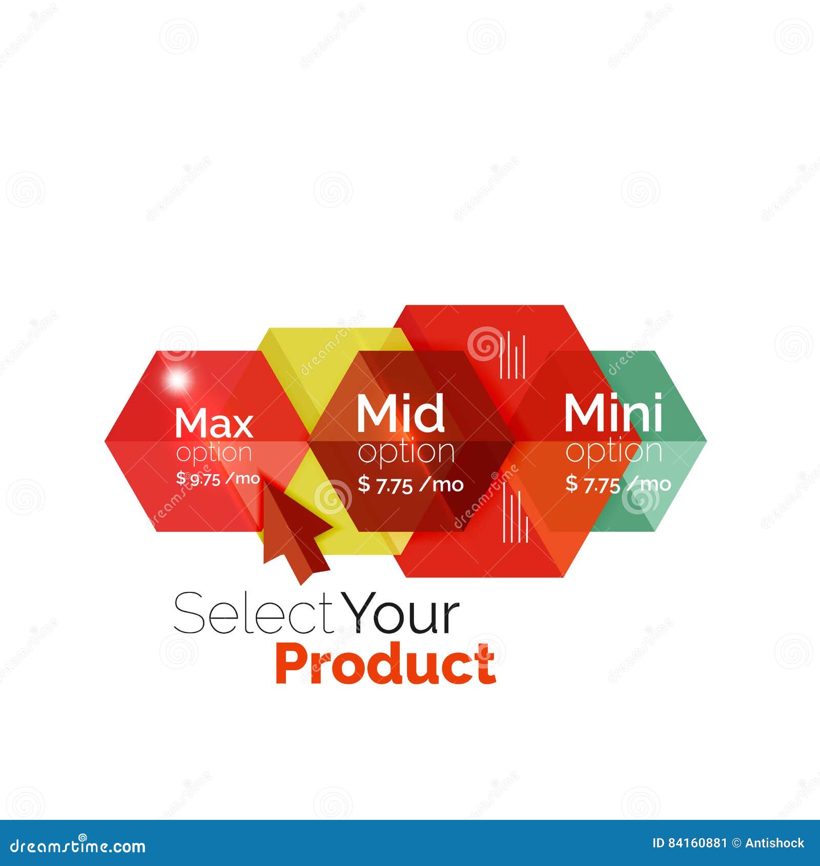 Option select template stock vector. Illustration of abstract - 84160881