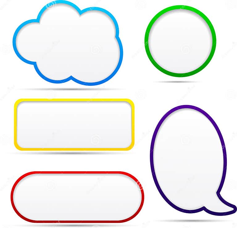 Option speech bubbles. stock vector. Illustration of paper - 27009972