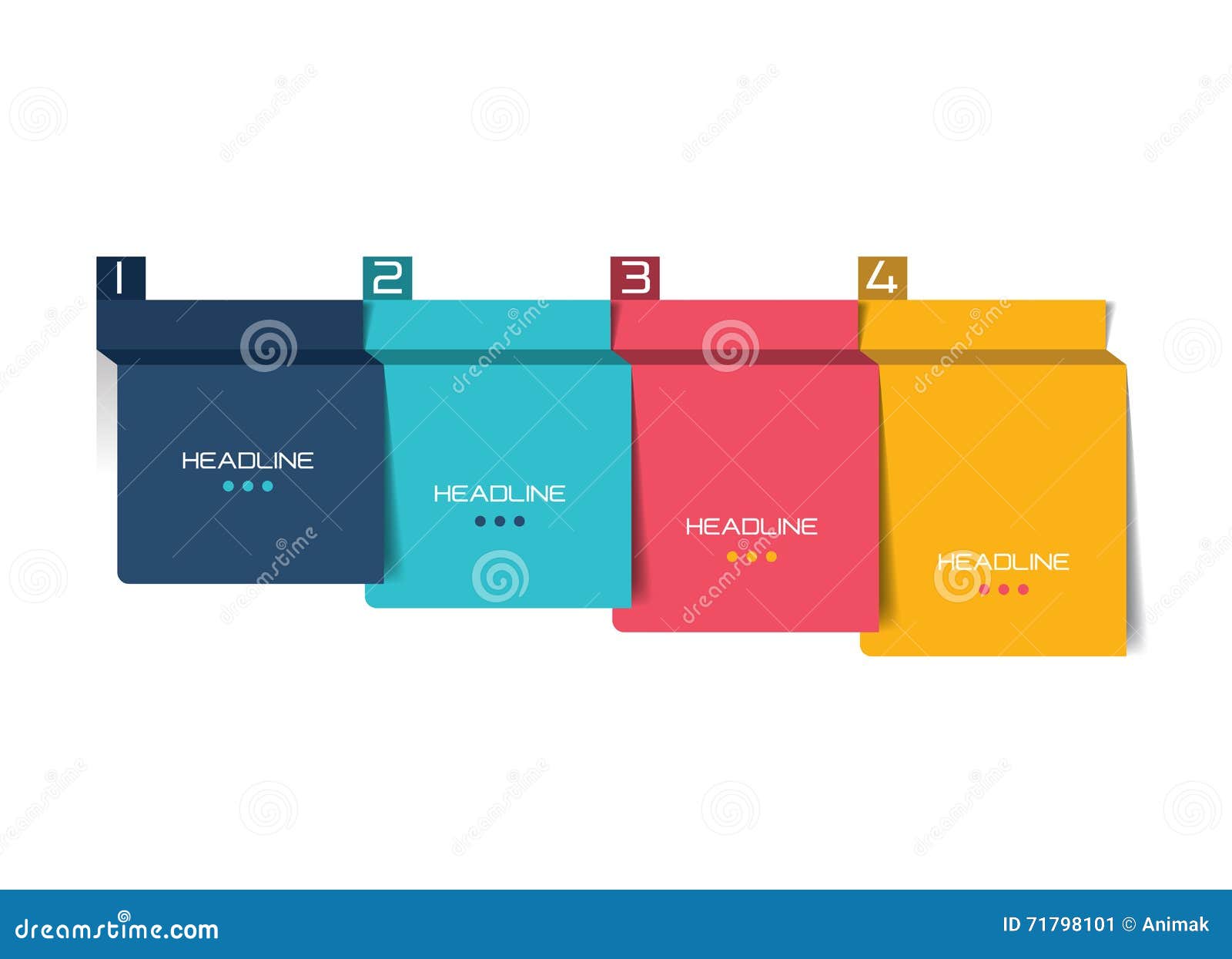 Option Step by Step Schedule, Tab, Banner. Stock Vector - Illustration ...